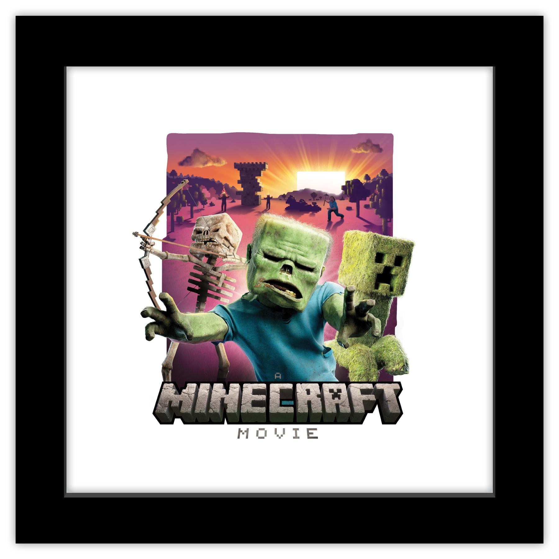 Gallery Pops A Minecraft Movie - Zombie Mobs Graphic Wall Art, Black ...