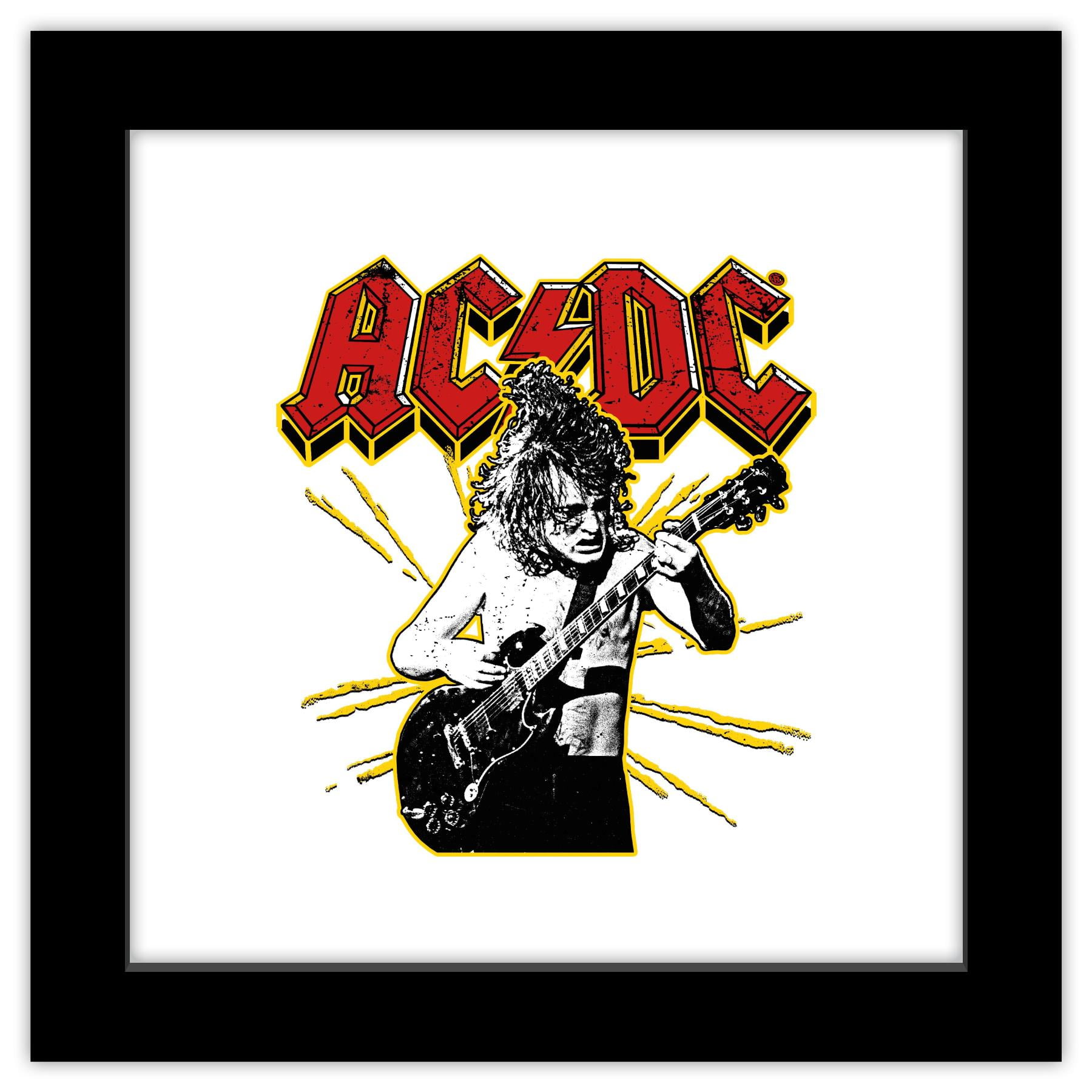 Gallery Pops AC/DC - Angus Young Logo Graphic (Michael Putland) Wall ...