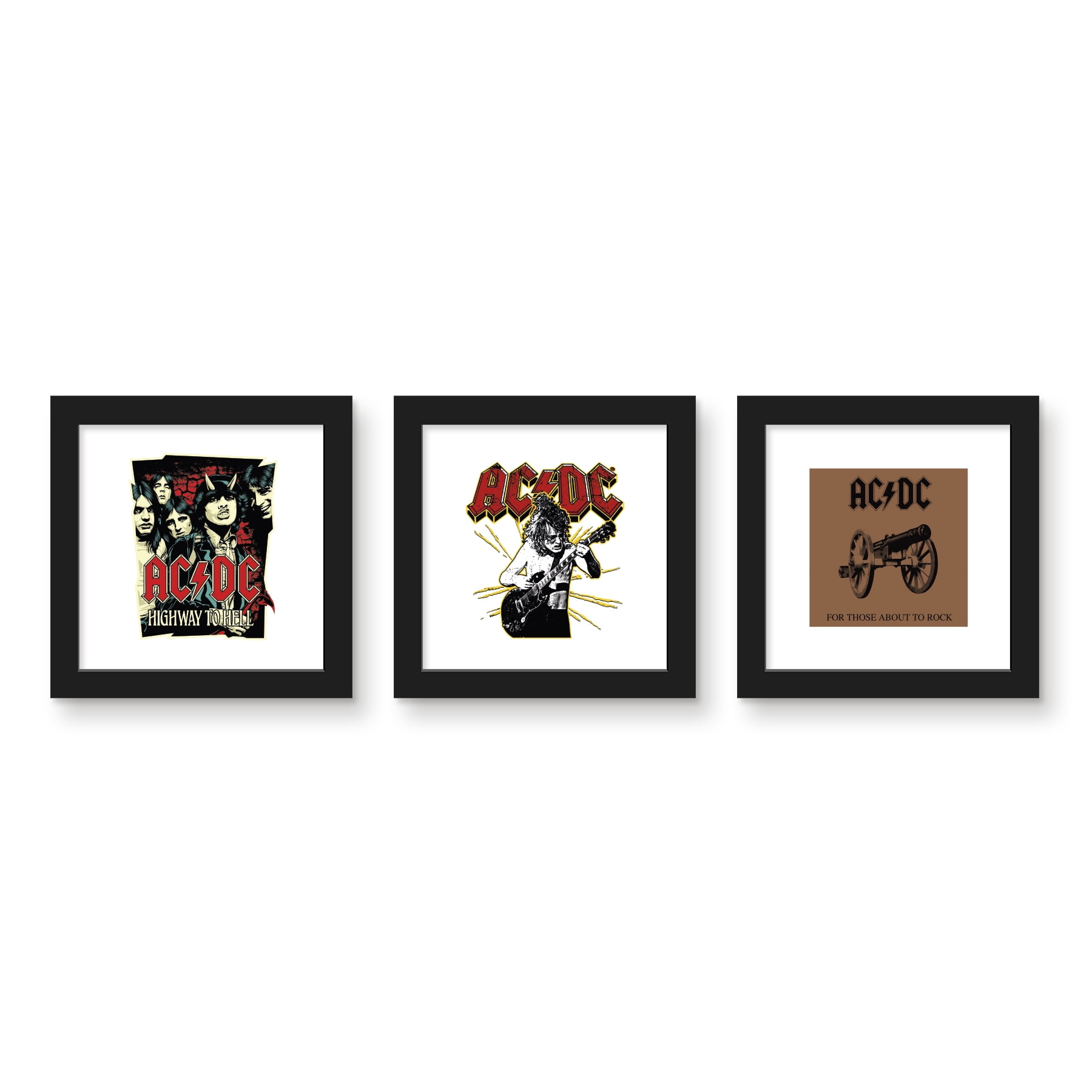 Gallery Pops® AC/DC - Highway To Hell Wall Art Bundle (3-Pack), Black ...