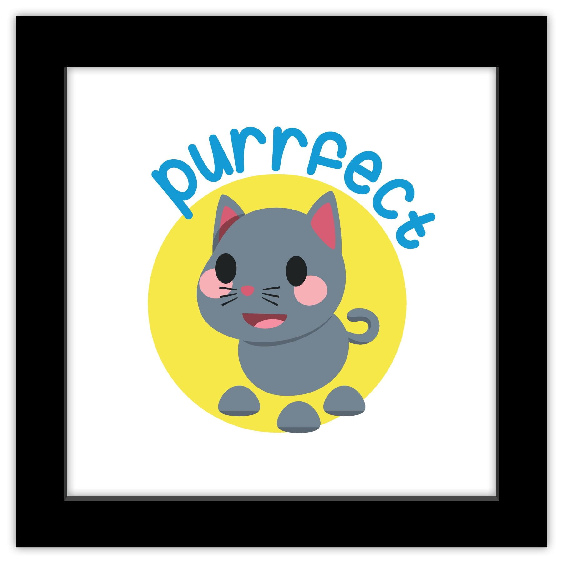 Gallery Pops Adopt Me! - Cat Wall Art, Black Framed Version, 12" x 12 ...