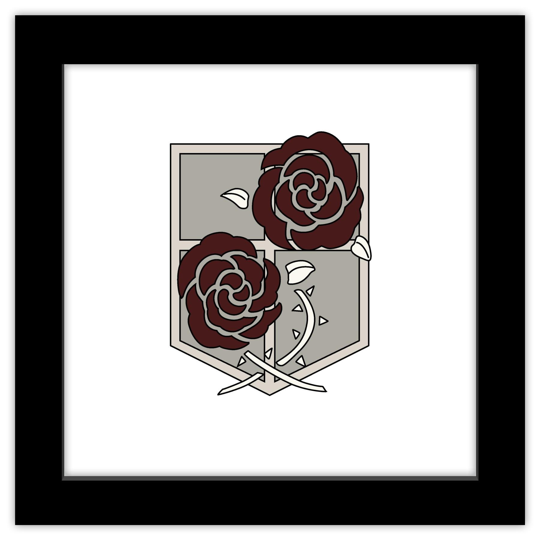 Gallery Pops Attack on Titan - Garrison Regiment Emblem Wall Art, Black ...