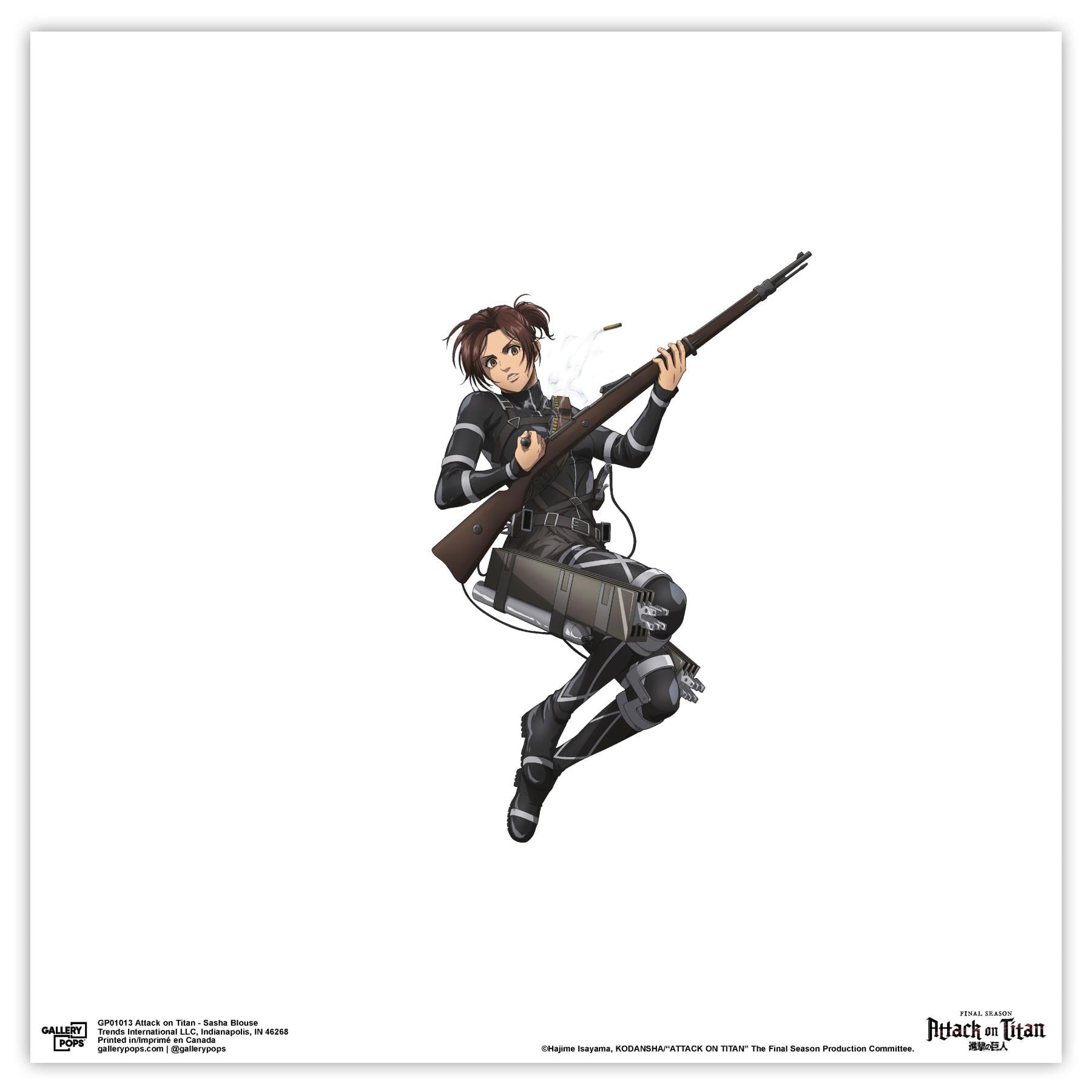 Gallery Pops Attack On Titan Sasha Blouse Wall Art Unframed Version 12 X 12