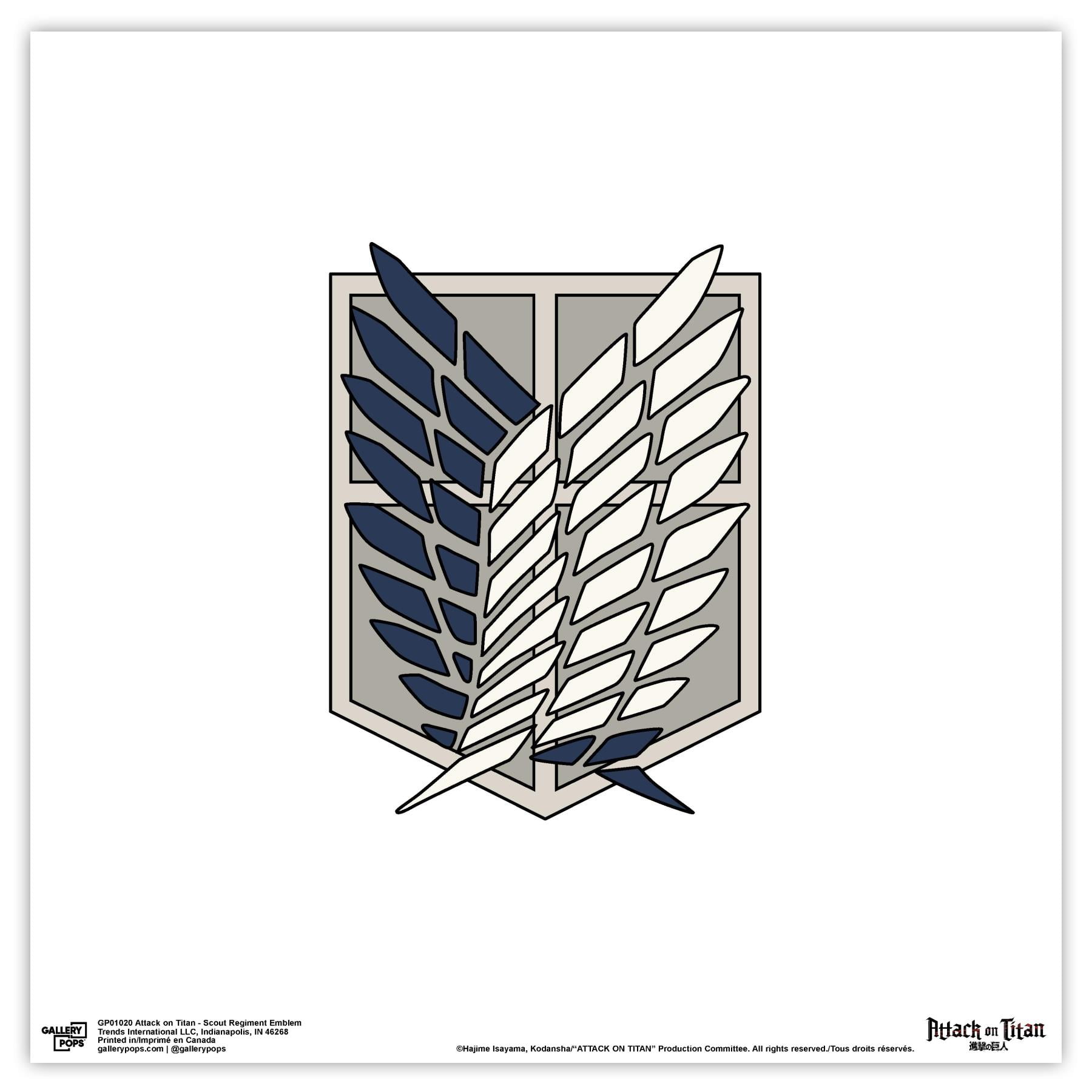 Gallery Pops Attack on Titan - Scout Regiment Emblem Wall Art, Unframed ...