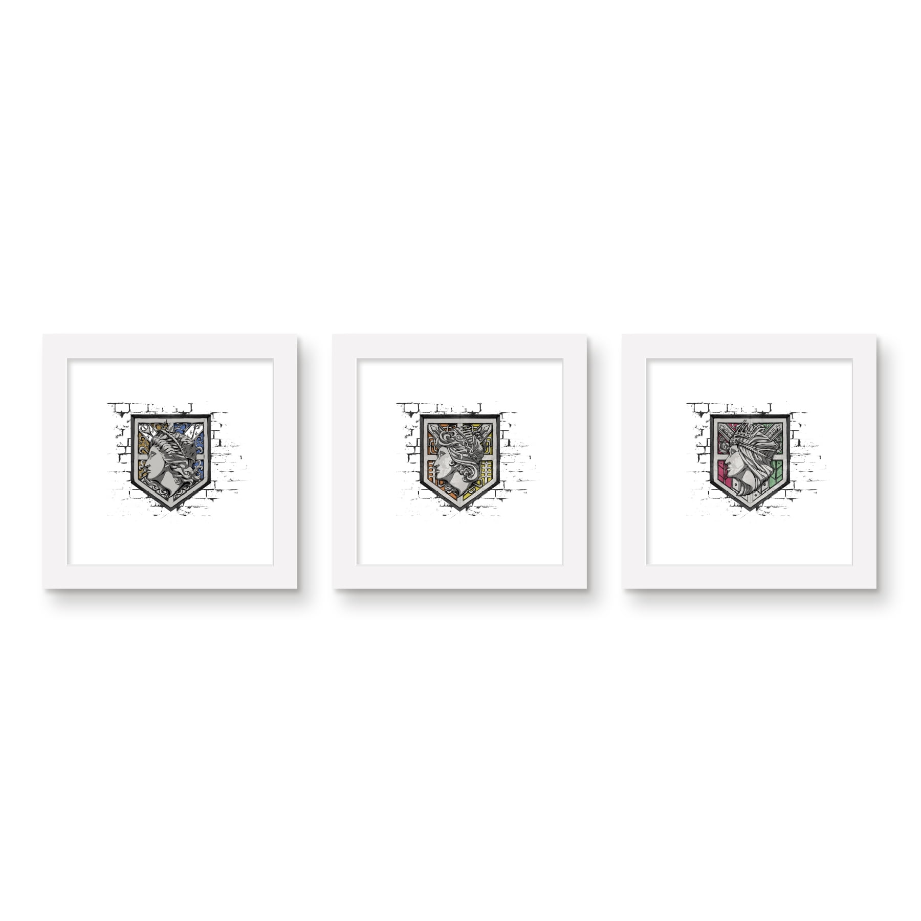 Gallery Pops Attack on Titan - Wall Emblem Wall Art Bundle (3-Pack ...