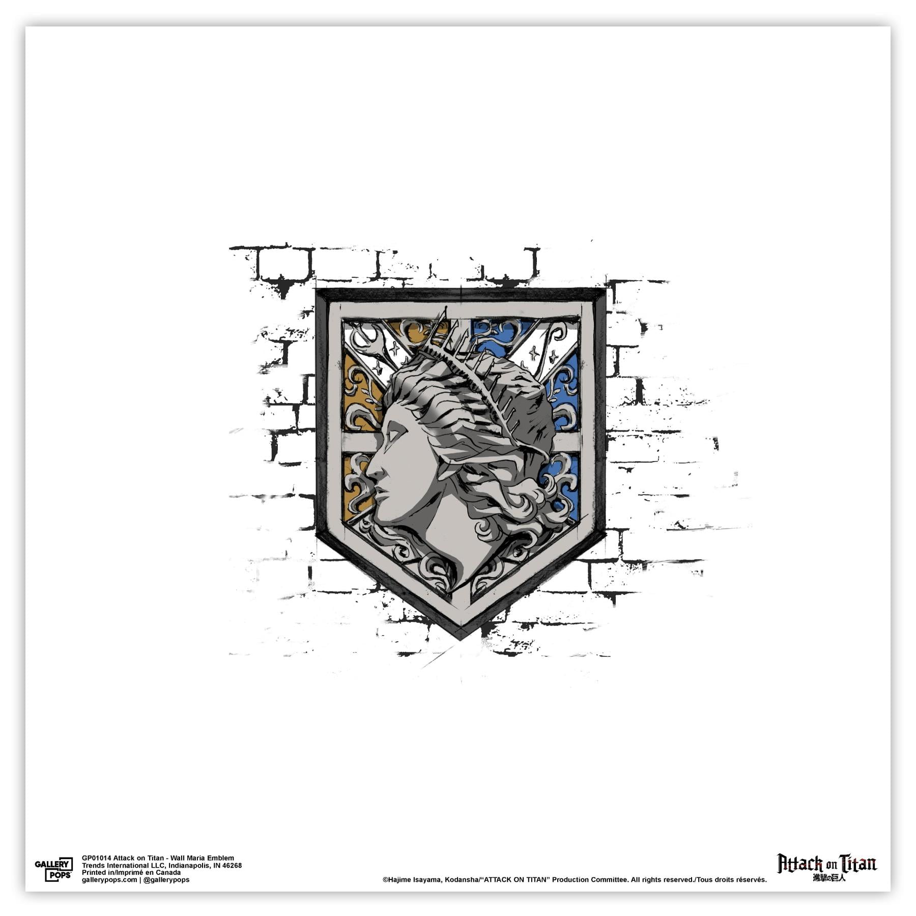 Gallery Pops Attack on Titan - Wall Maria Emblem Wall Art, Unframed ...