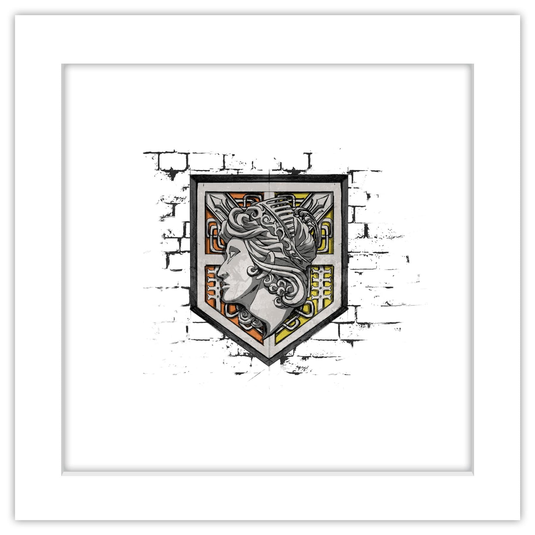 Gallery Pops Attack on Titan - Wall Sina Emblem Wall Art, White Framed ...