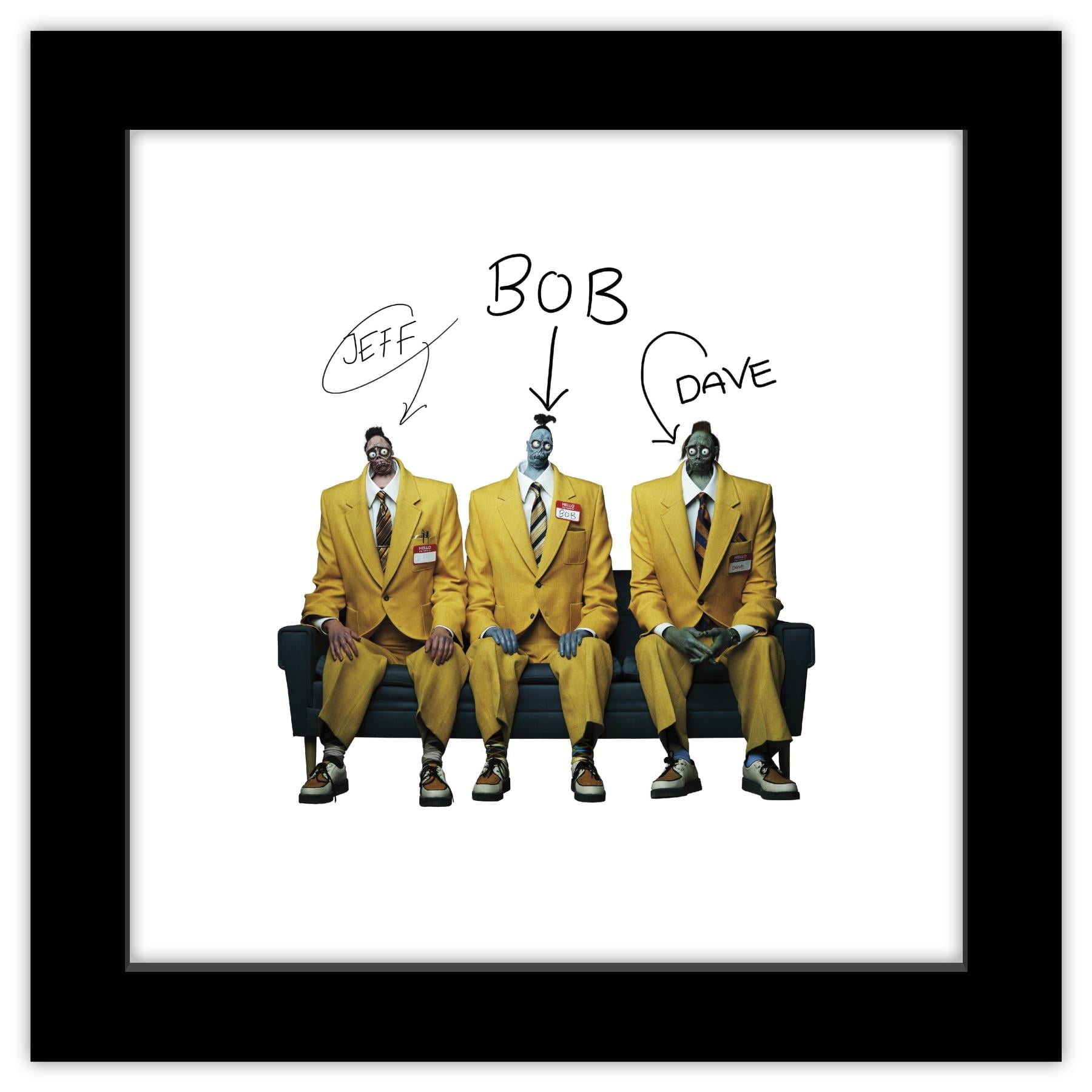 Gallery Pops Beetlejuice Beetlejuice - Jeff Bob Dave Wall Art, Black ...