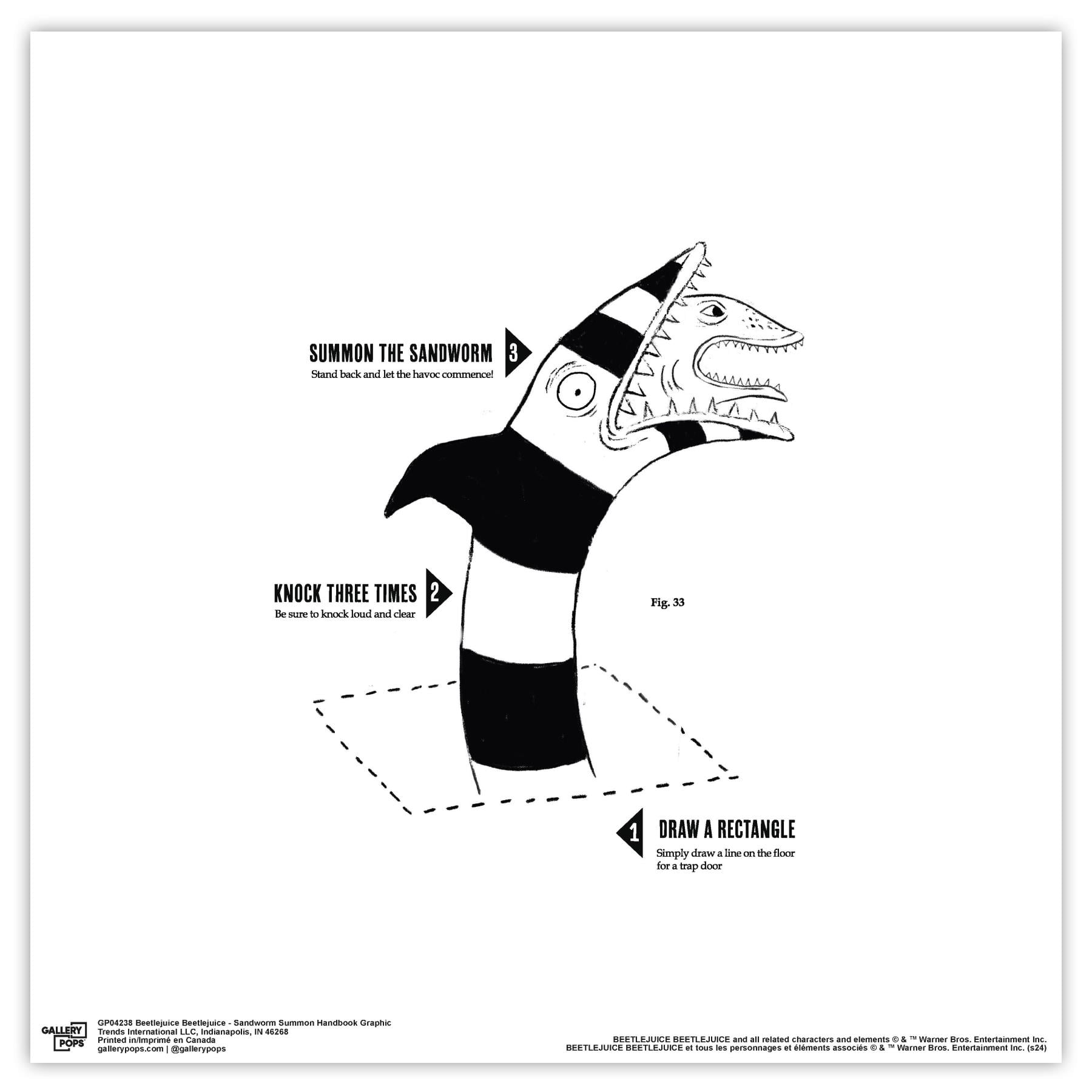 Gallery Pops Beetlejuice Beetlejuice - Sandworm Summon Handbook Graphic ...