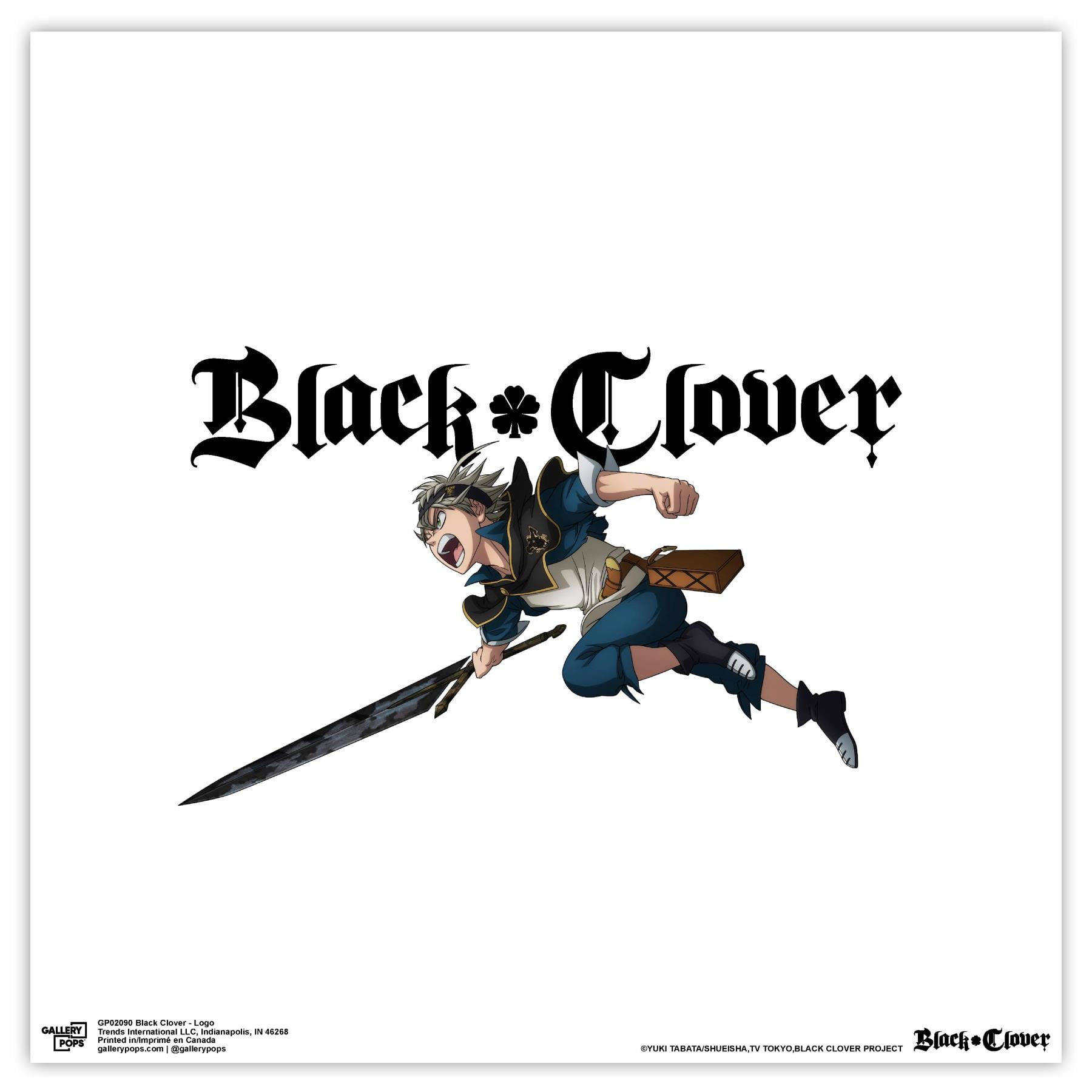 Gallery Pops Black Clover - Logo Wall Art, Unframed Version, 12" x 12 ...