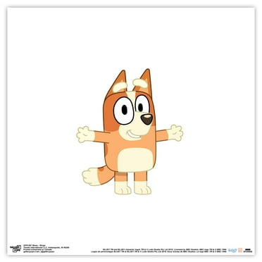 Gallery Pops Bluey - Bluey Waving Wall Art, Black Framed Version, 12" x ...