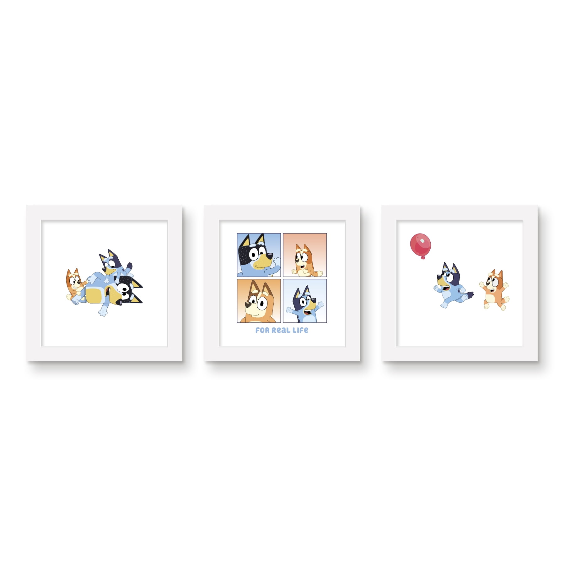Gallery Pops Bluey - For Real Life Wall Art Bundle (3-Pack) - Walmart.com
