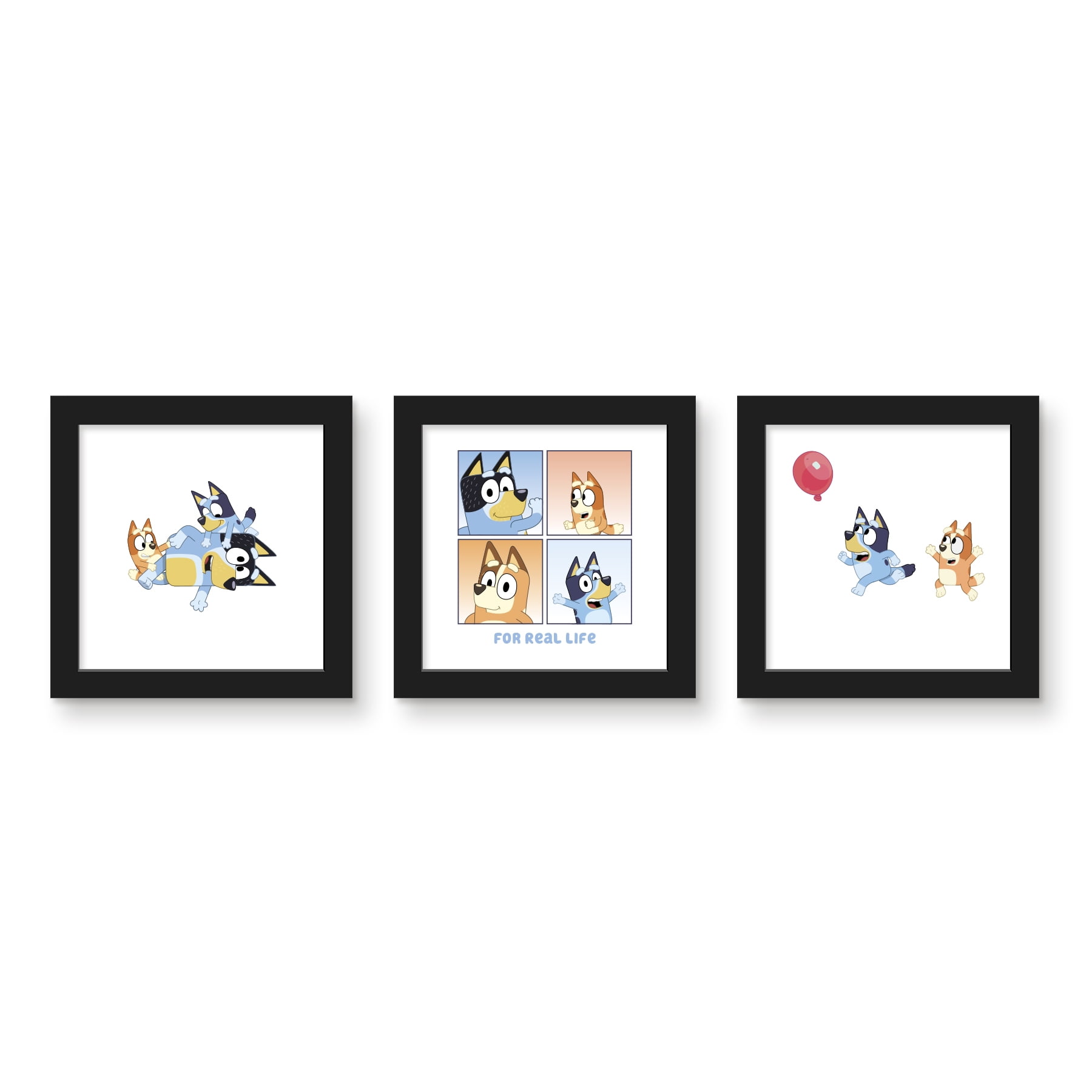 Gallery Pops Bluey - For Real Life Wall Art Bundle (3-Pack) - Walmart.com