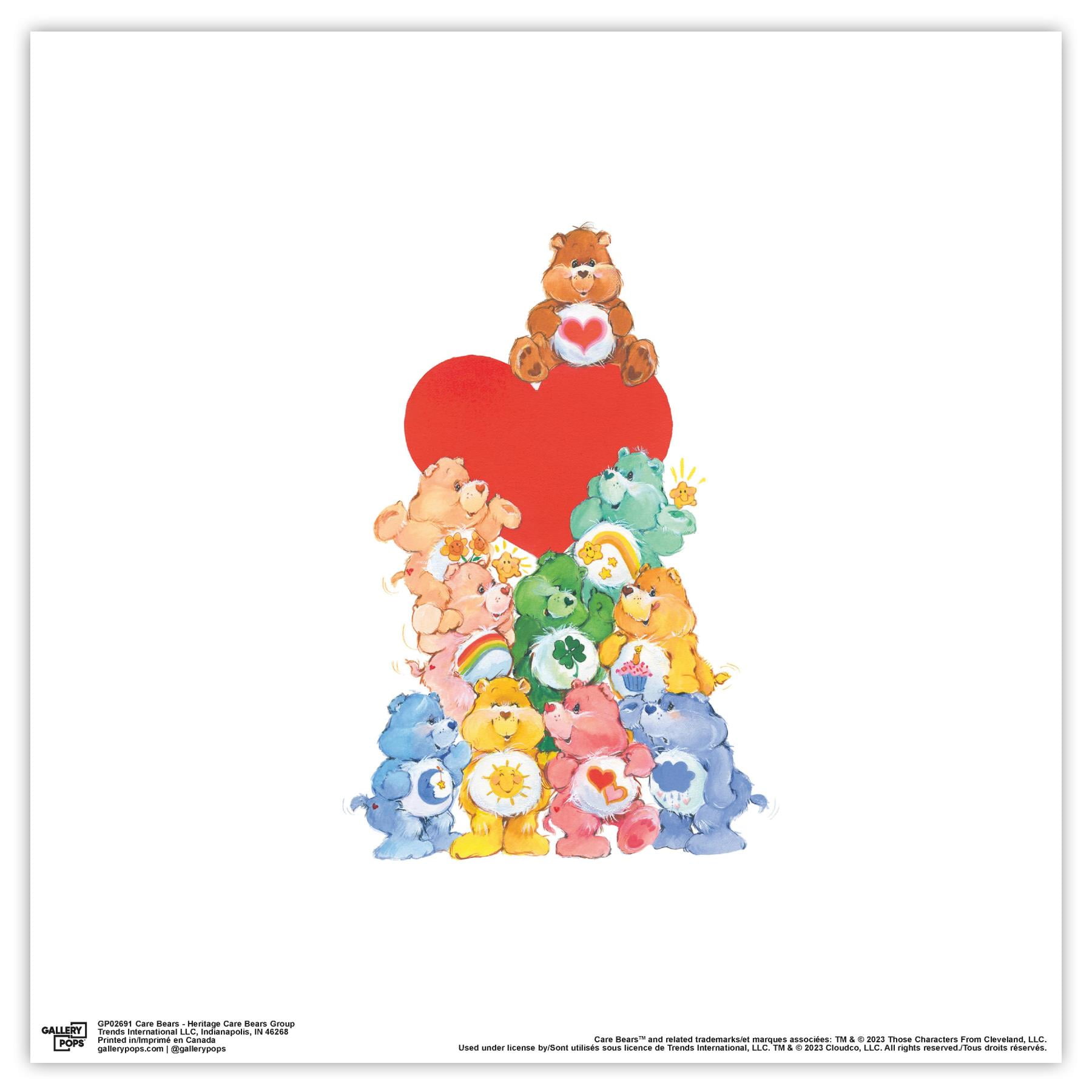 Gallery Pops Care Bears - Heritage Care Bears Group Wall Art, Unframed ...