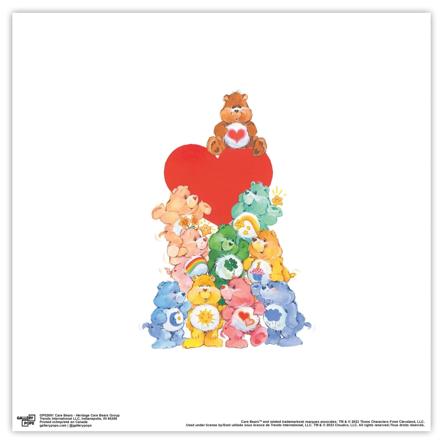 Gallery Pops Care Bears - Heritage Care Bears Group Wall Art, Unframed ...