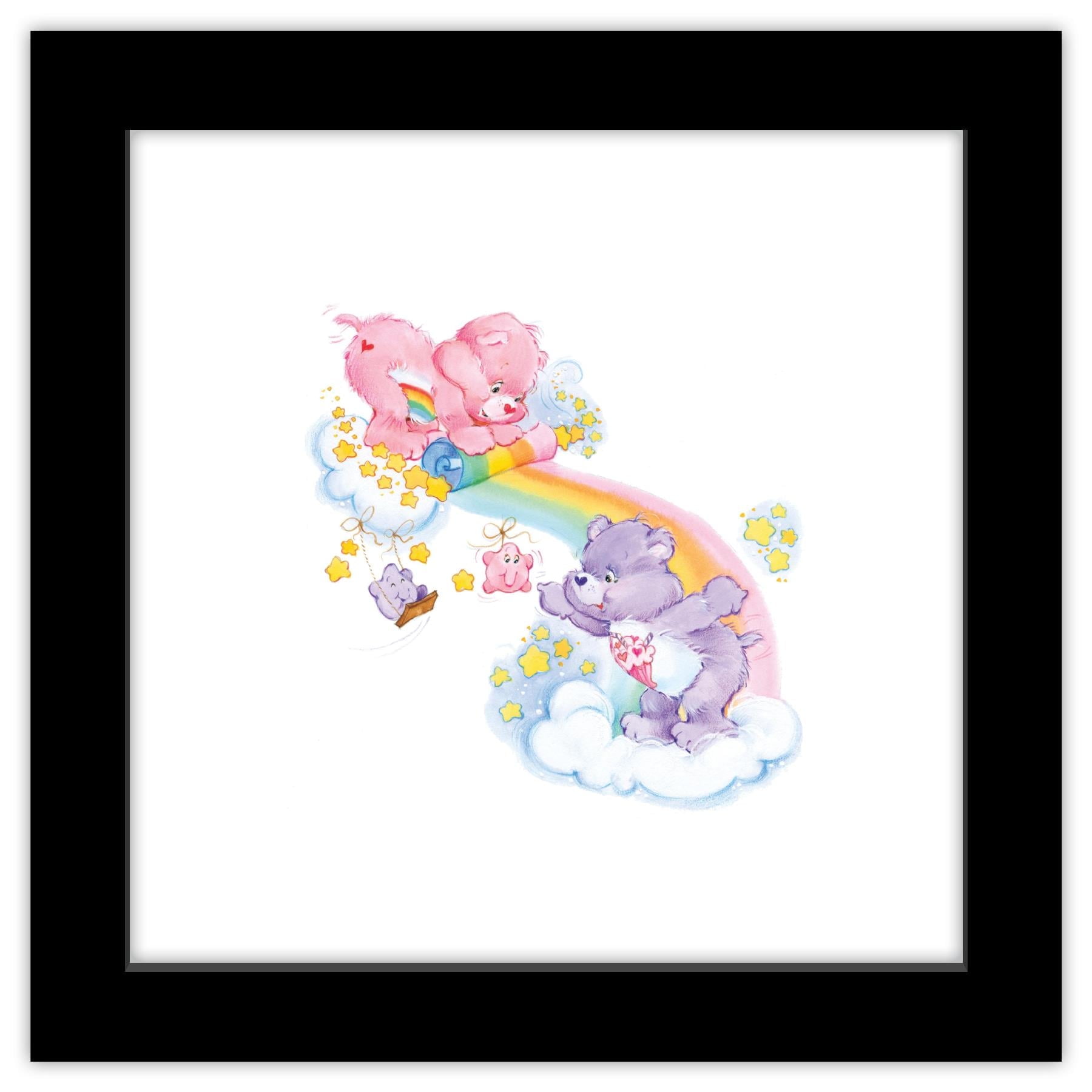 Gallery Pops Care Bears - Heritage Care Bears Rainbow Wall Art, Black ...