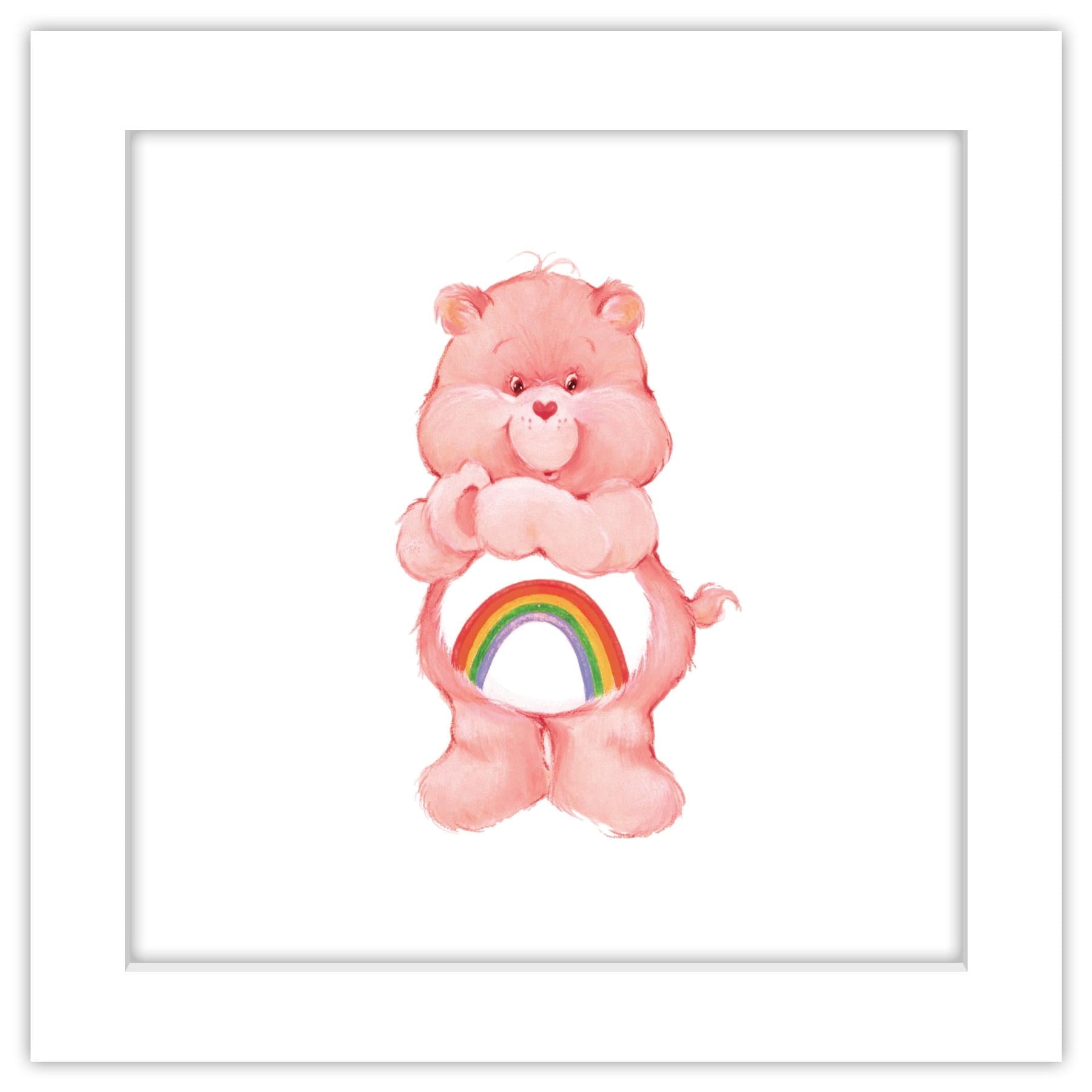 Gallery Pops Care Bears - Heritage Cheer Bear Wall Art, White Framed ...
