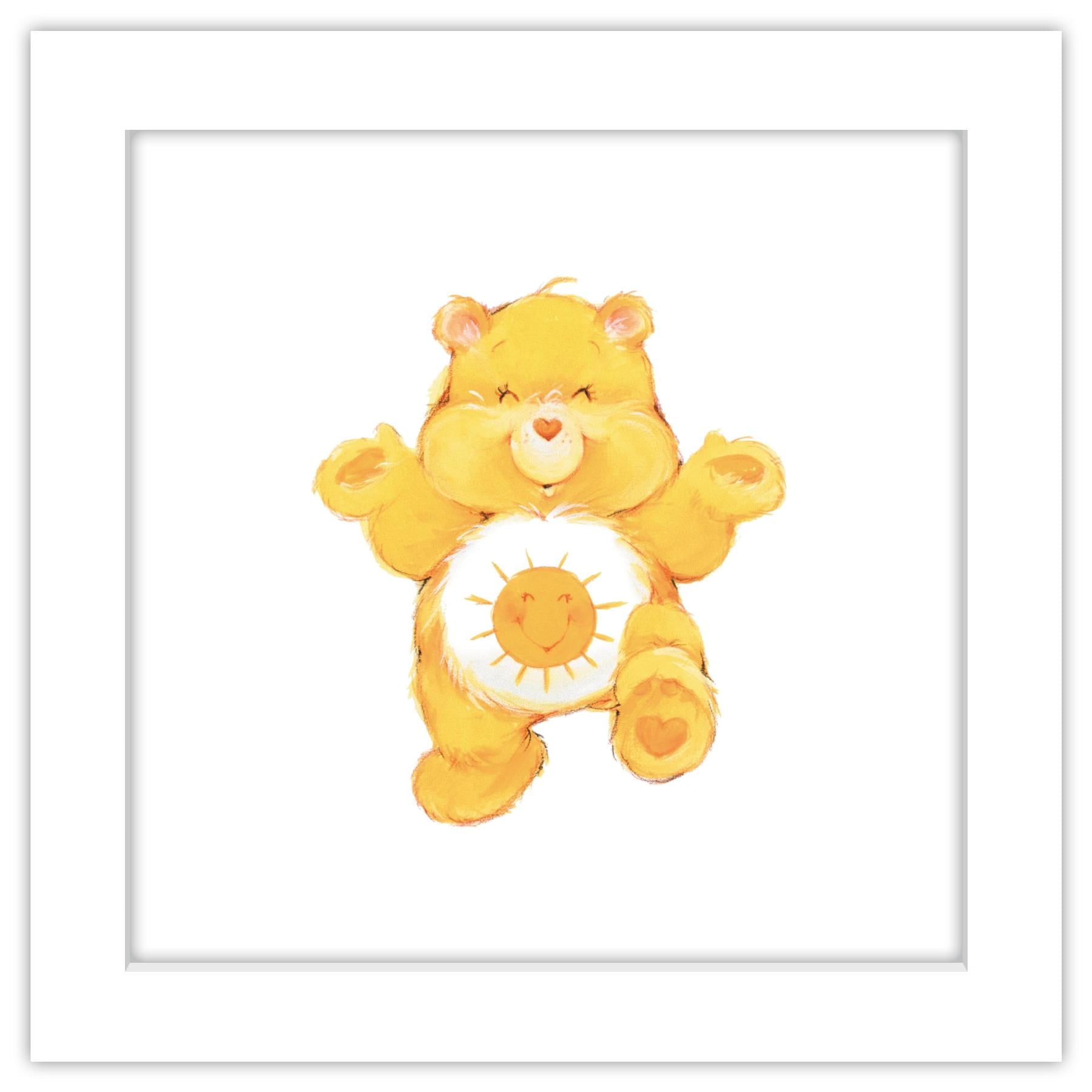 Gallery Pops Care Bears - Heritage Funshine Bear Wall Art, White Framed ...