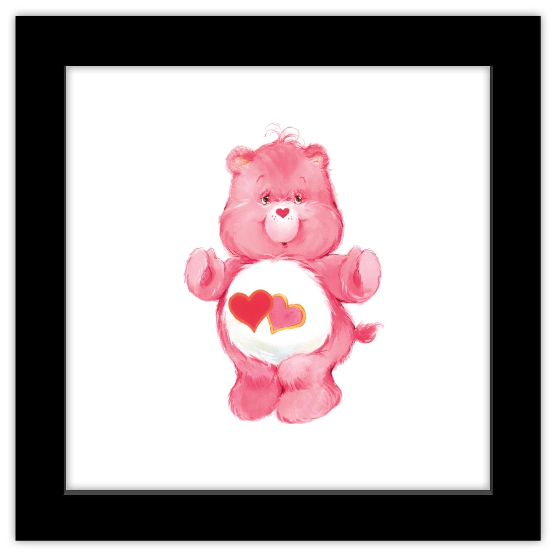 Gallery Pops Care Bears - Heritage Love-a-lot Bear Wall Art, Black ...