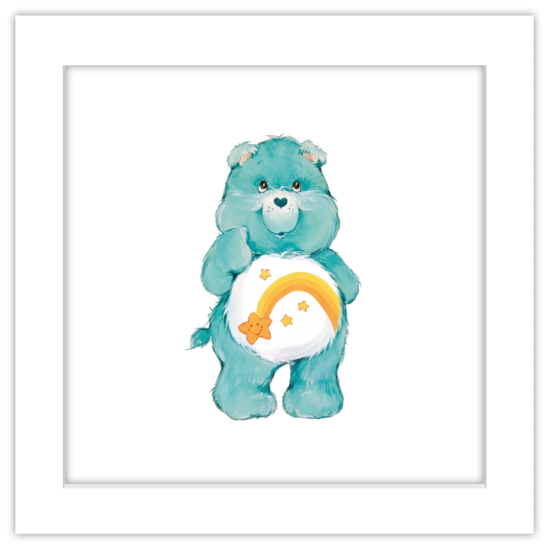 Gallery Pops Care Bears - Heritage Wish Bear Wall Art, White Framed ...