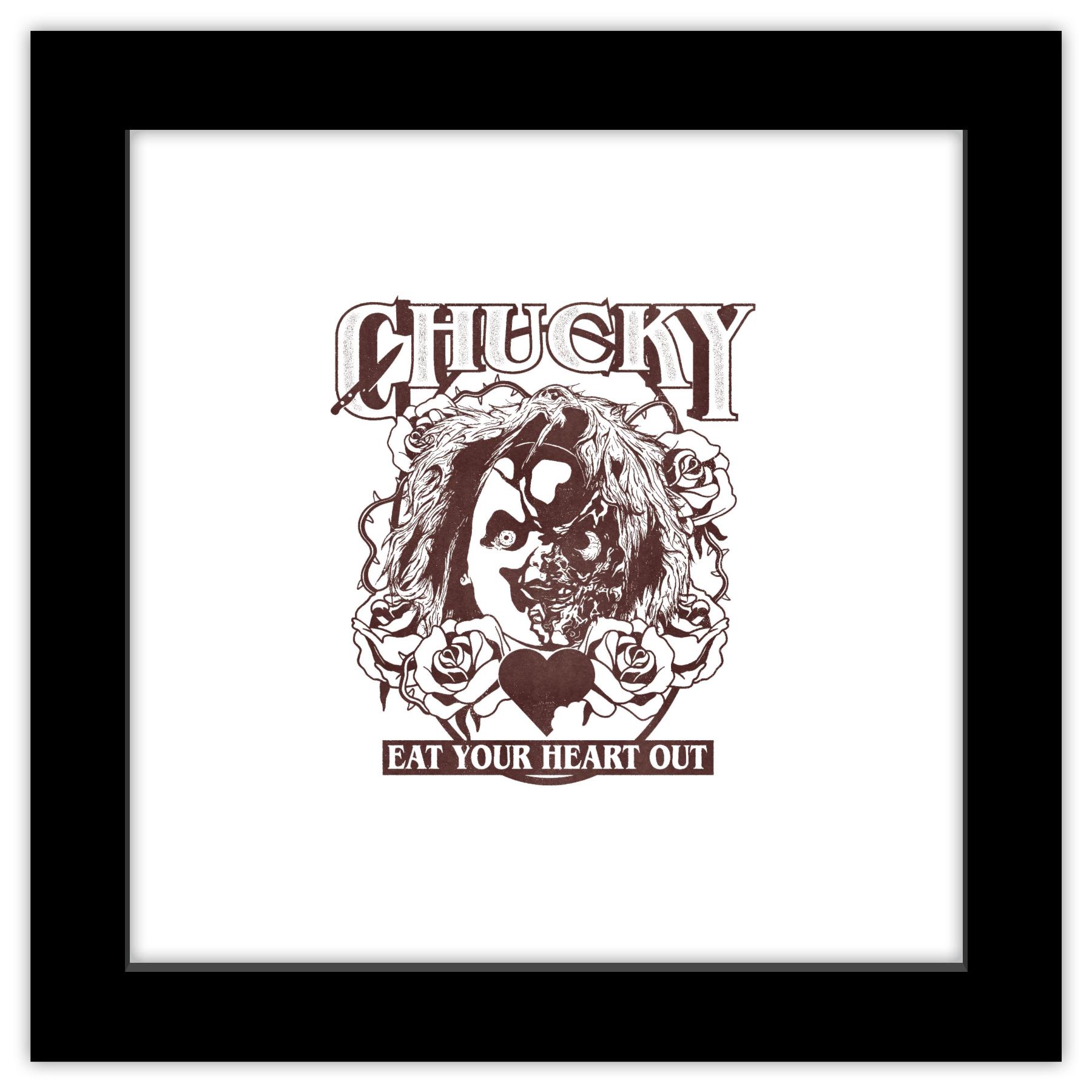 Gallery Pops Child's Play - Chucky Eat Your Heart Out Wall Art, Black ...