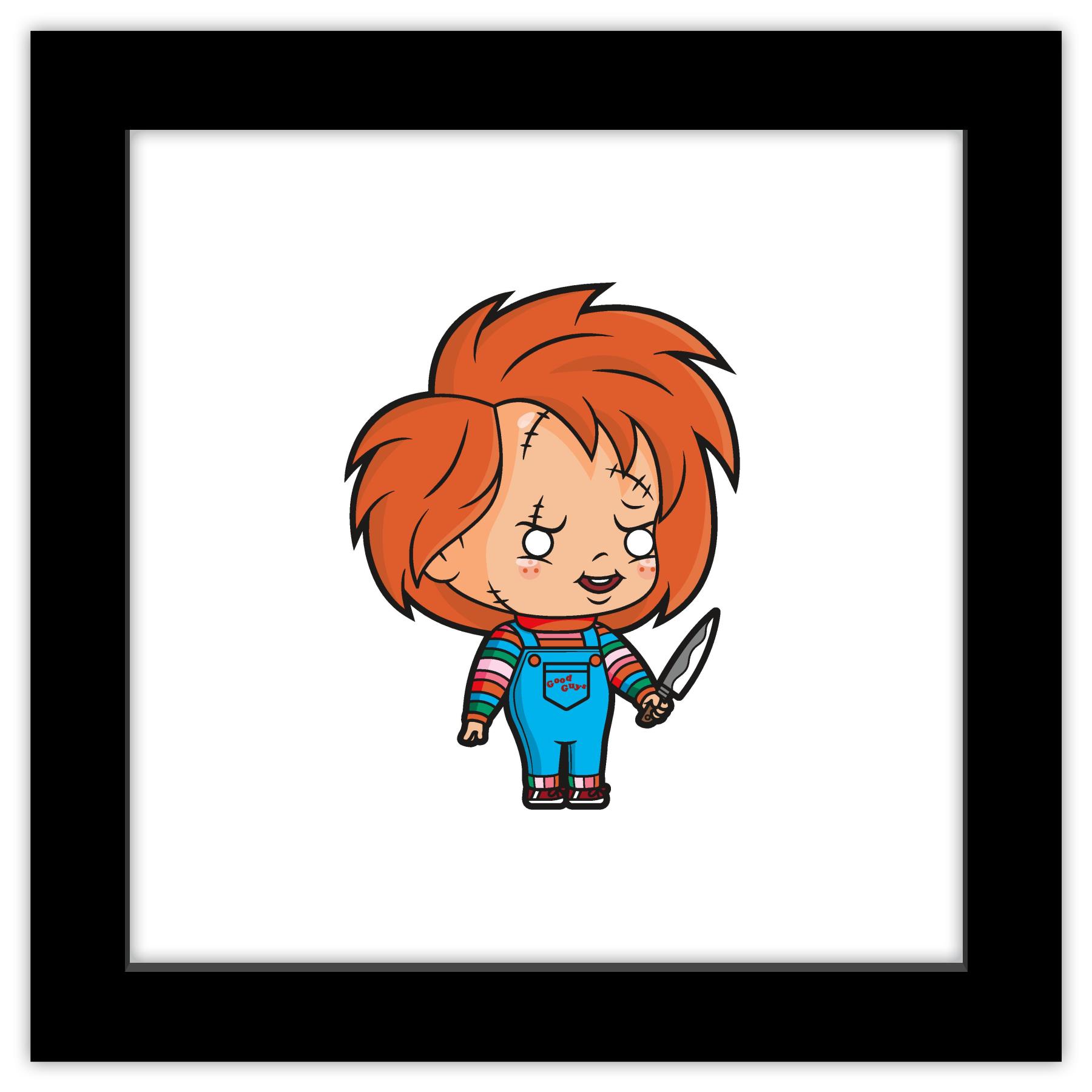 Gallery Pops Child's Play - Chucky Kawaii Wall Art, Black Framed ...
