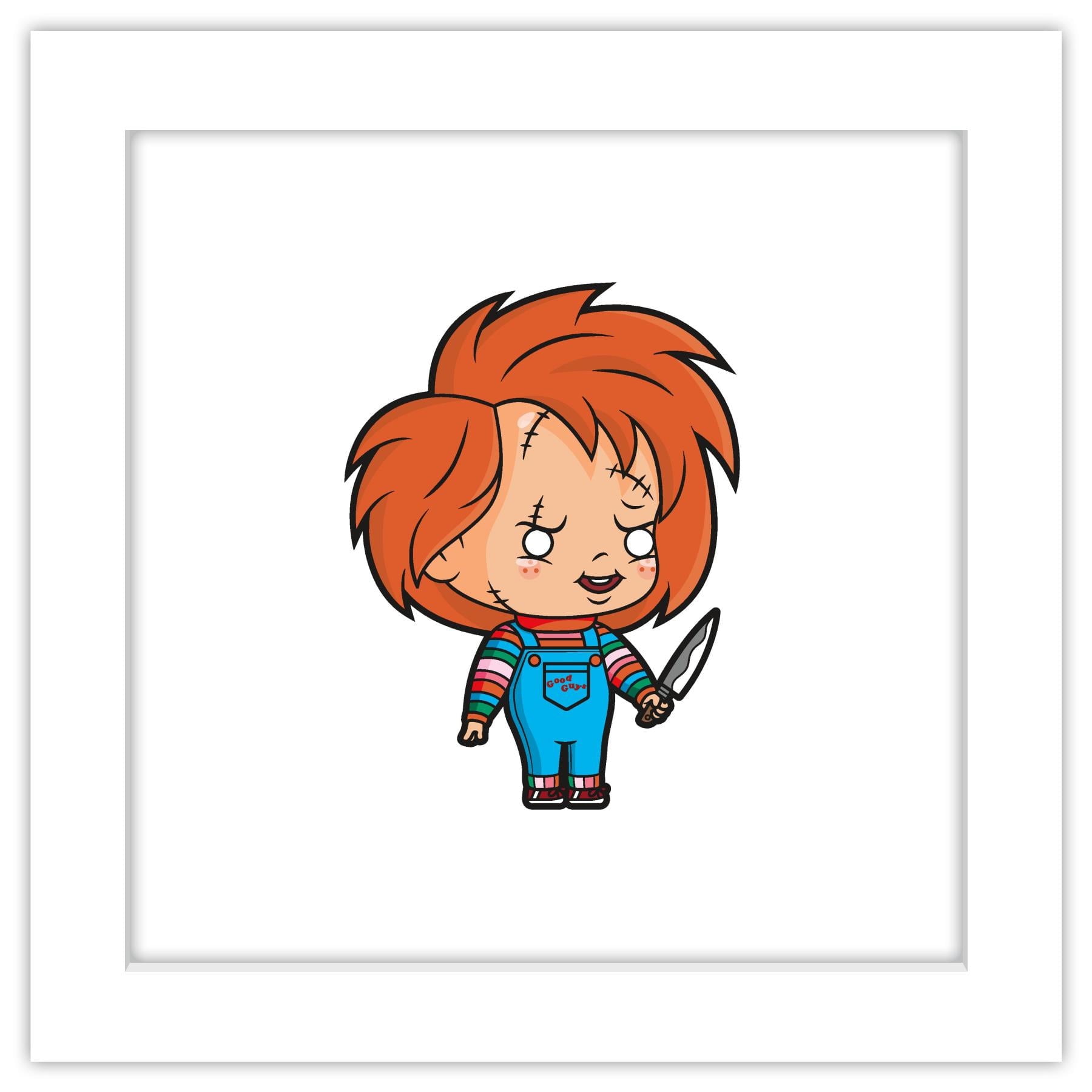 Gallery Pops Child's Play - Chucky Kawaii Wall Art, White Framed ...