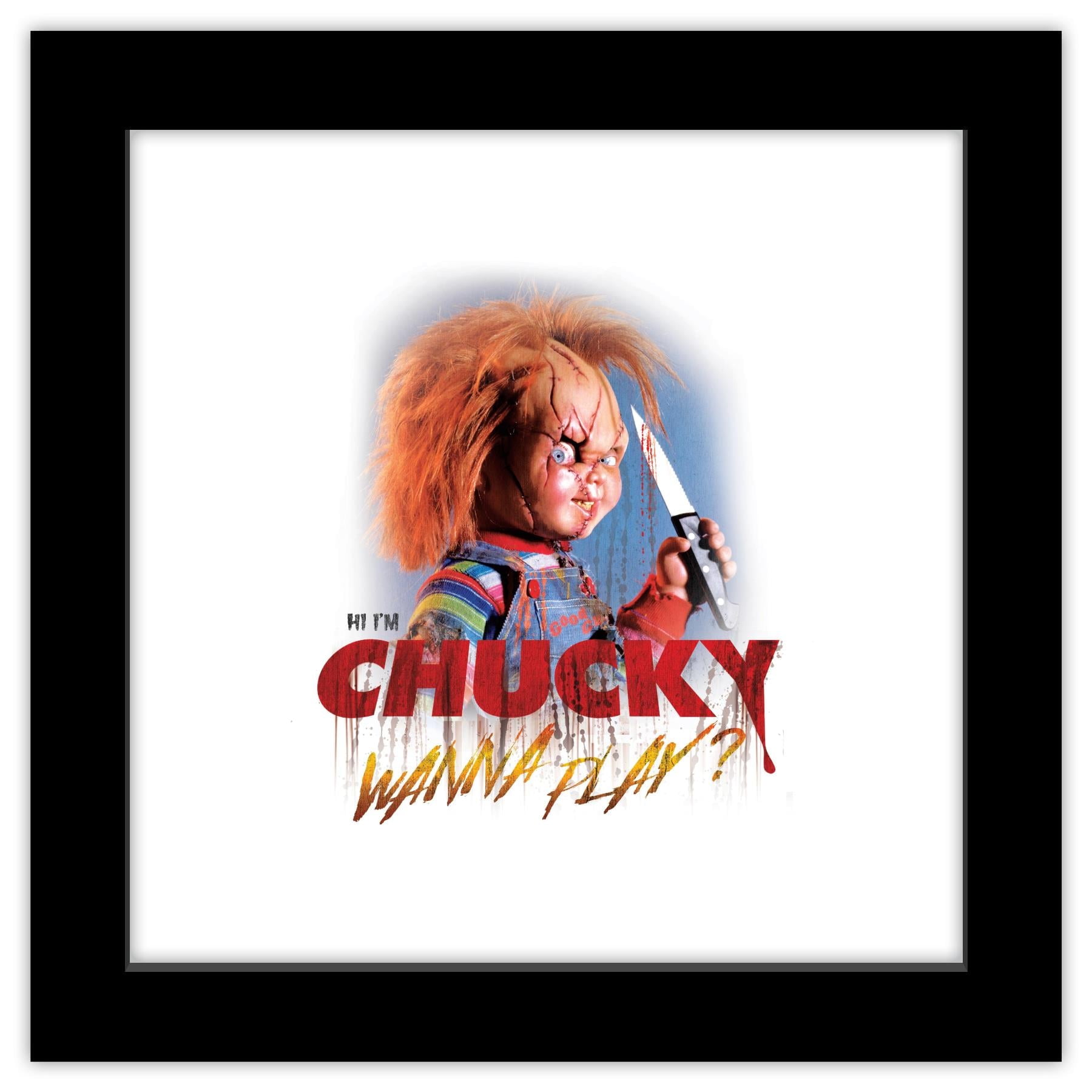 Gallery Pops Child's Play - Hi I'm Chucky Wall Art, Black Framed ...