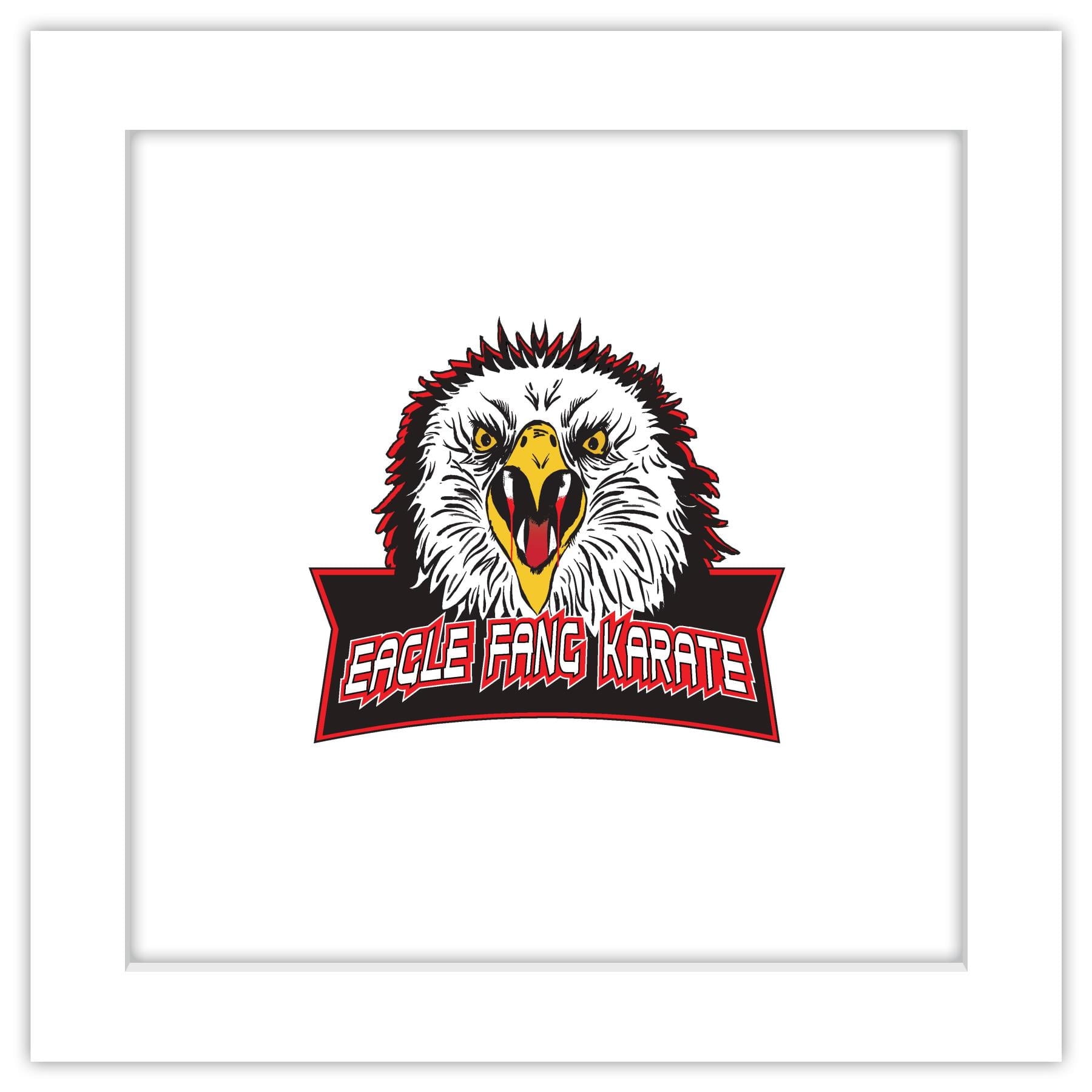 Gallery Pops Cobra Kai - Eagle Fang Karate Wall Art, White Framed ...