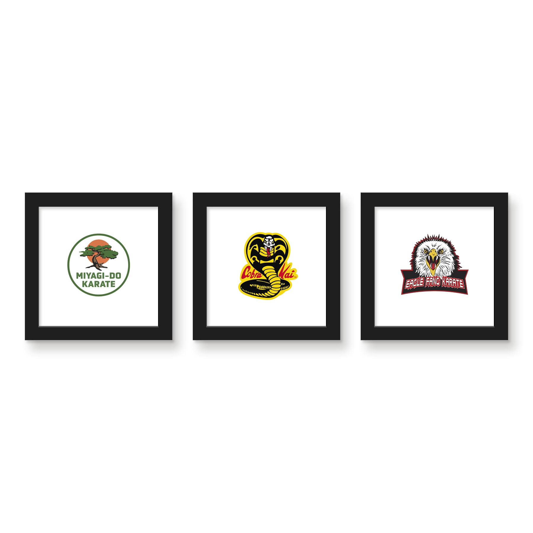 Gallery Pops Cobra Kai - Karate Wall Art Bundle (3-Pack), Black Framed ...