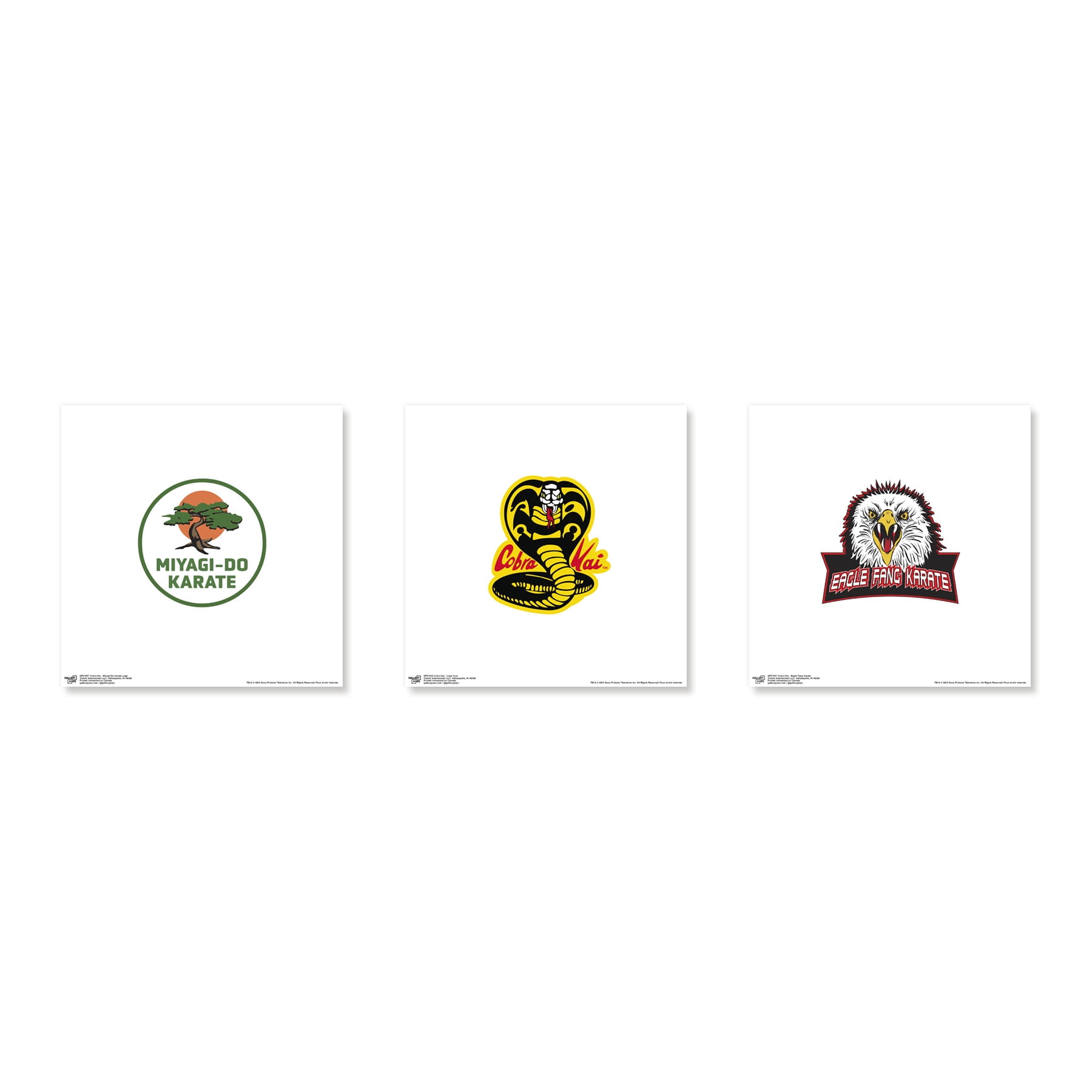 Gallery Pops Cobra Kai - Karate Wall Art Bundle (3-Pack), Unframed ...