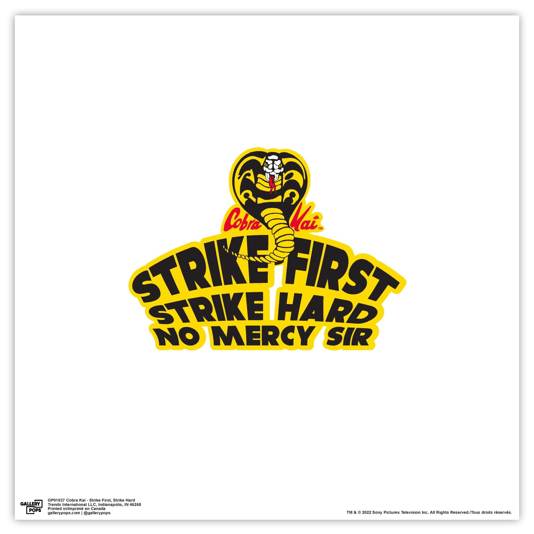 Gallery Pops Cobra Kai - Strike First, Strike Hard Wall Art, Unframed ...