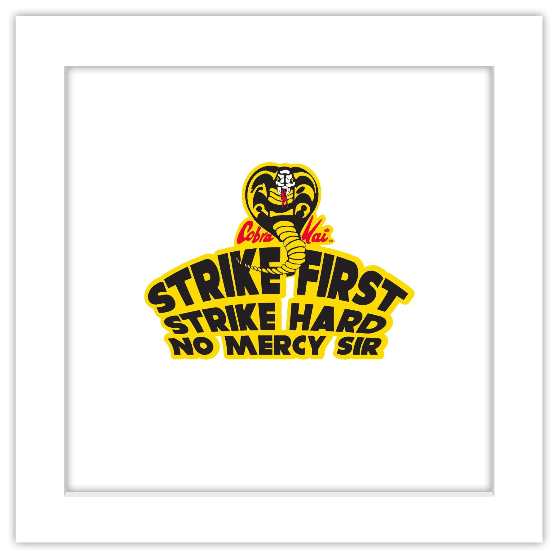 Gallery Pops Cobra Kai - Strike First, Strike Hard Wall Art, White ...