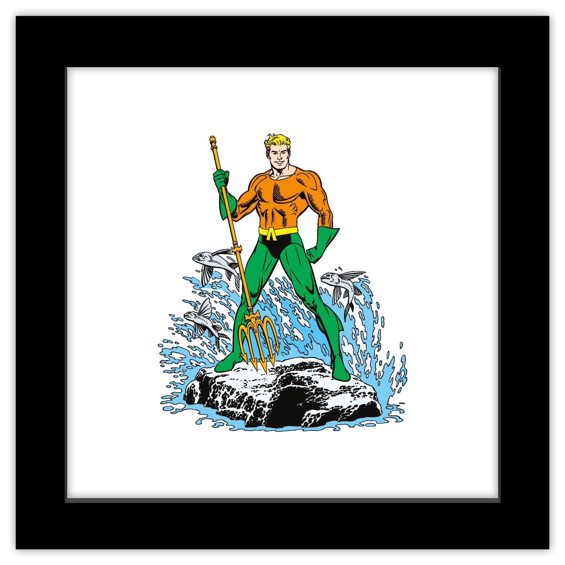 Gallery Pops DC Comics Aquaman - Vintage Sea King Wall Art, Black ...