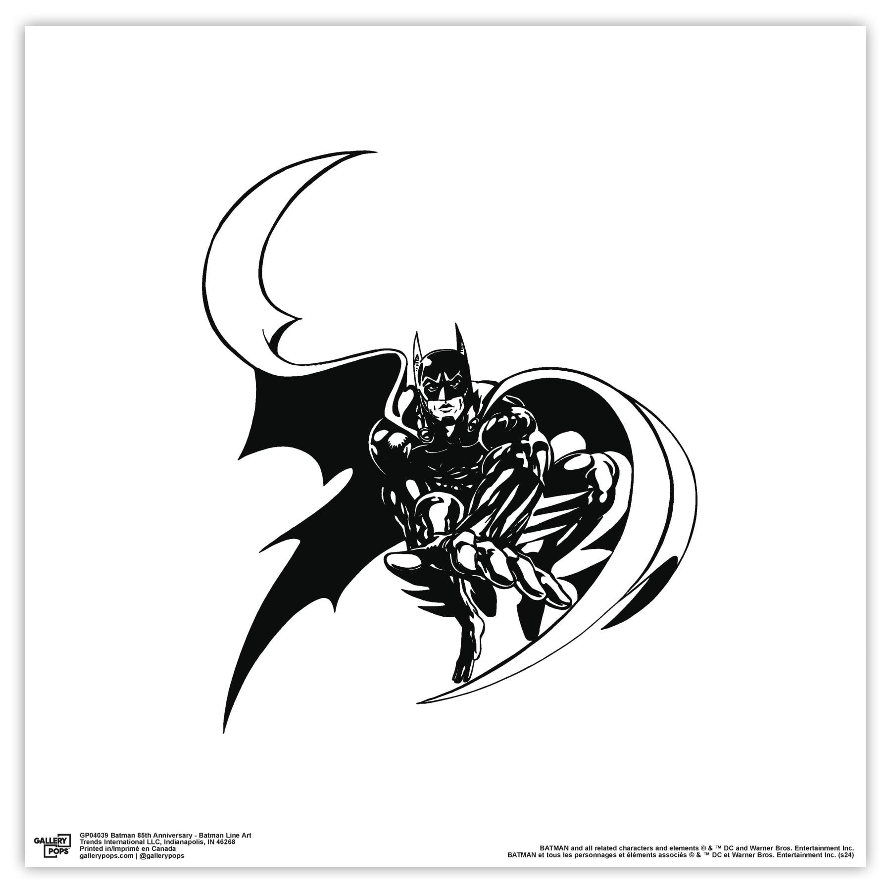 Gallery Pops DC Comics Batman 85th Anniversary - Batman Line Art Wall ...