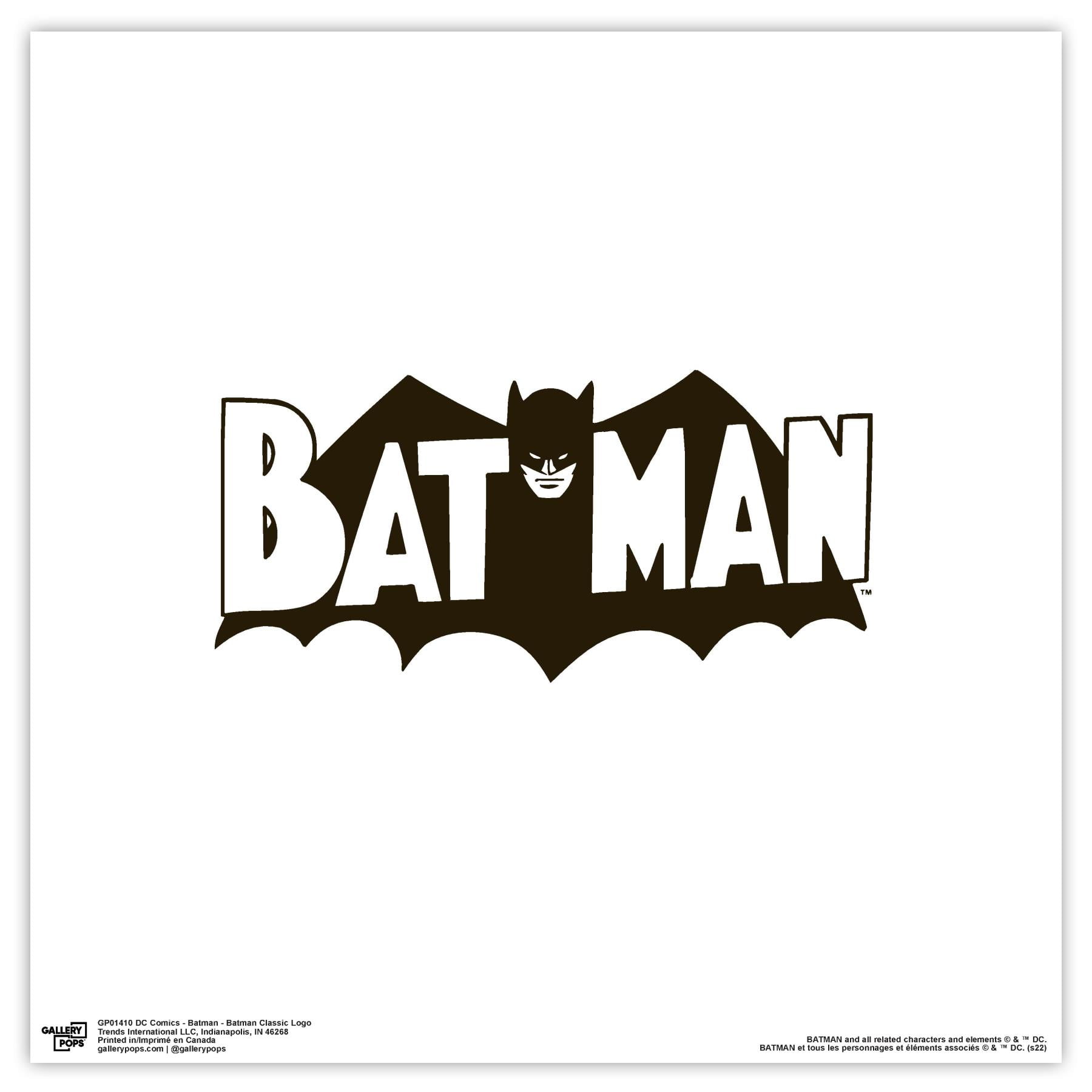 Gallery Pops DC Comics Batman - Batman Classic Logo Wall Art, Unframed ...