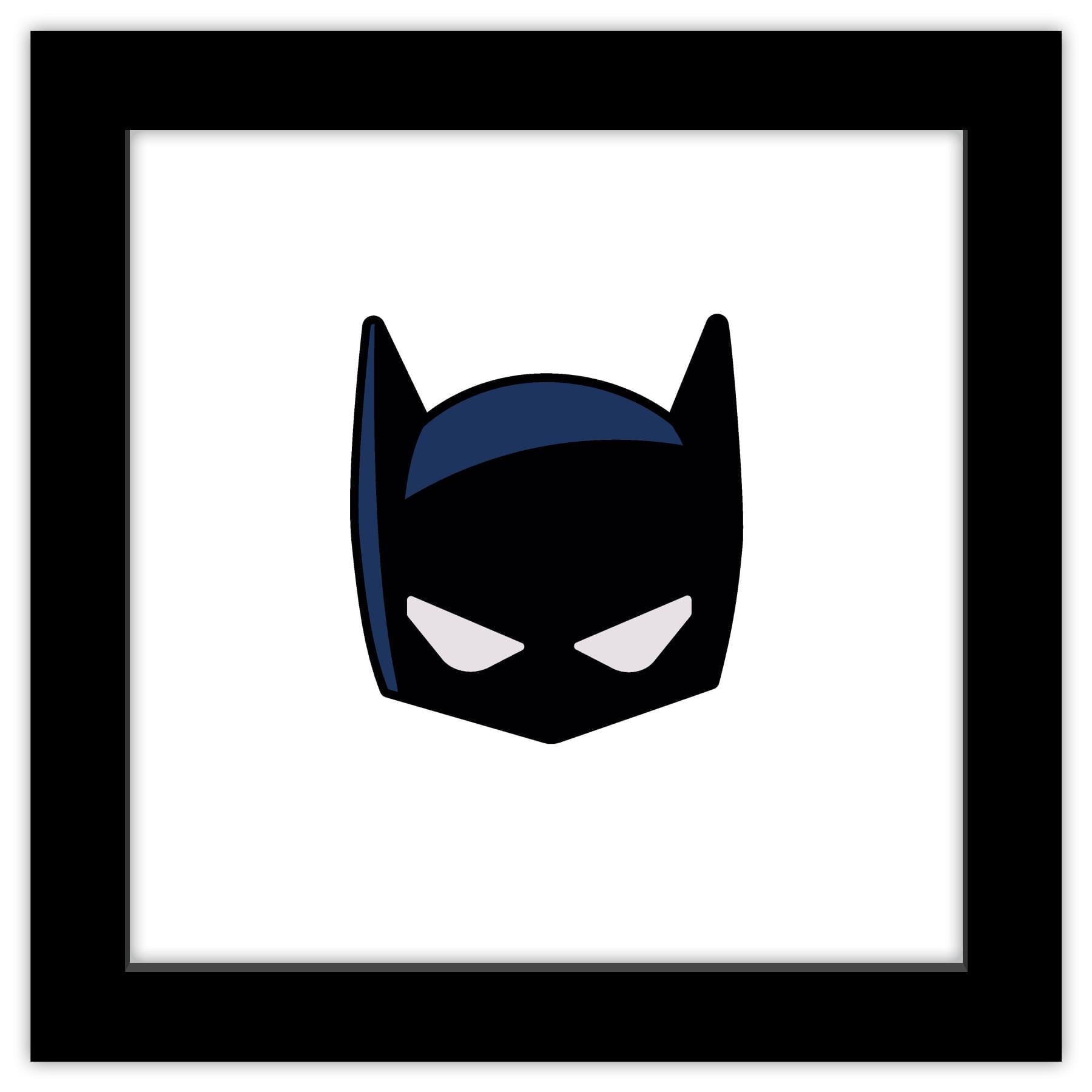 Gallery Pops DC Comics Batman - Batman Cowl Wall Art, Black Framed ...