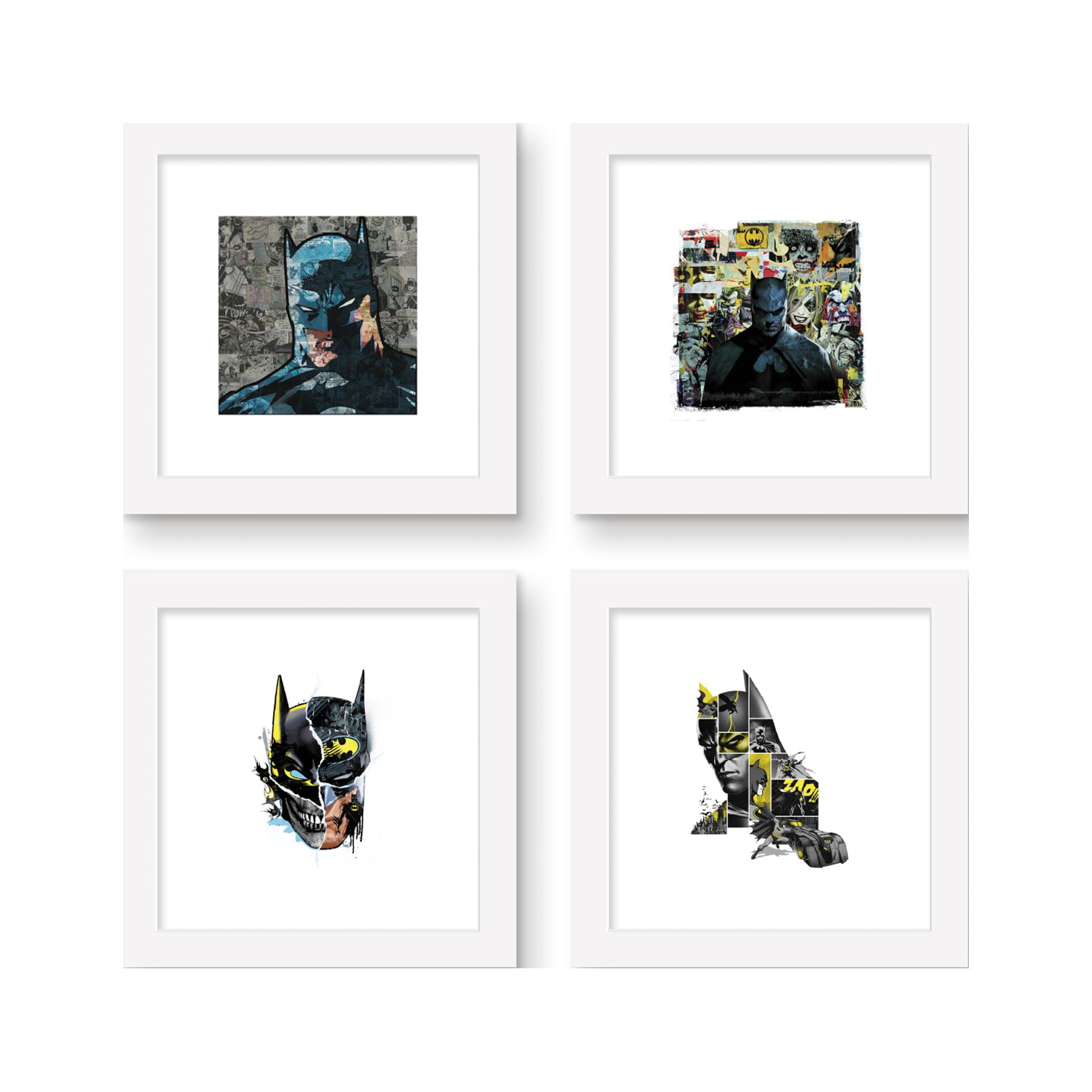 Gallery Pops DC Comics - Batman Collage Wall Art Bundle (4-Pack ...