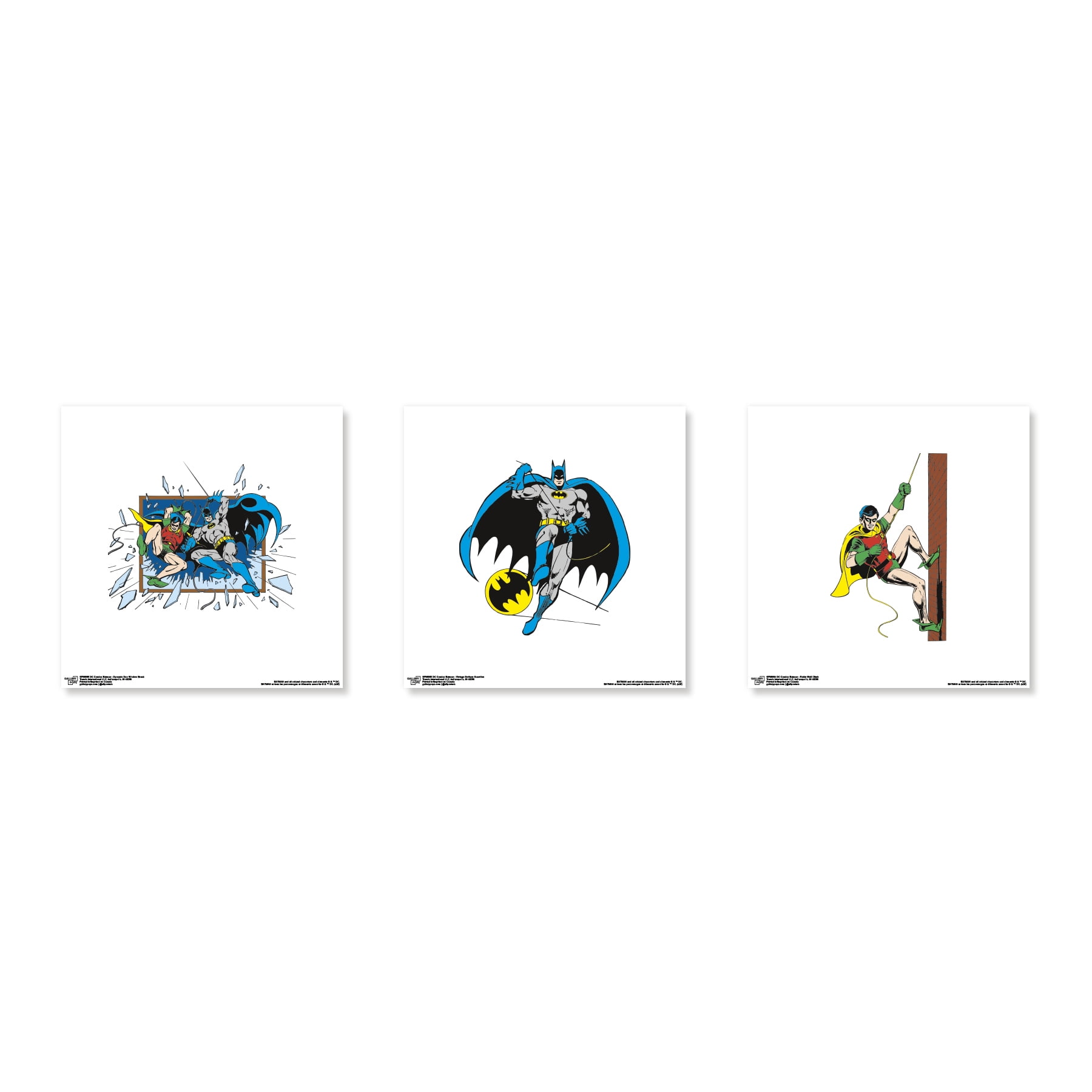 Gallery Pops DC Comics Batman - Dynamic Duo Wall Art Bundle (3-Pack ...