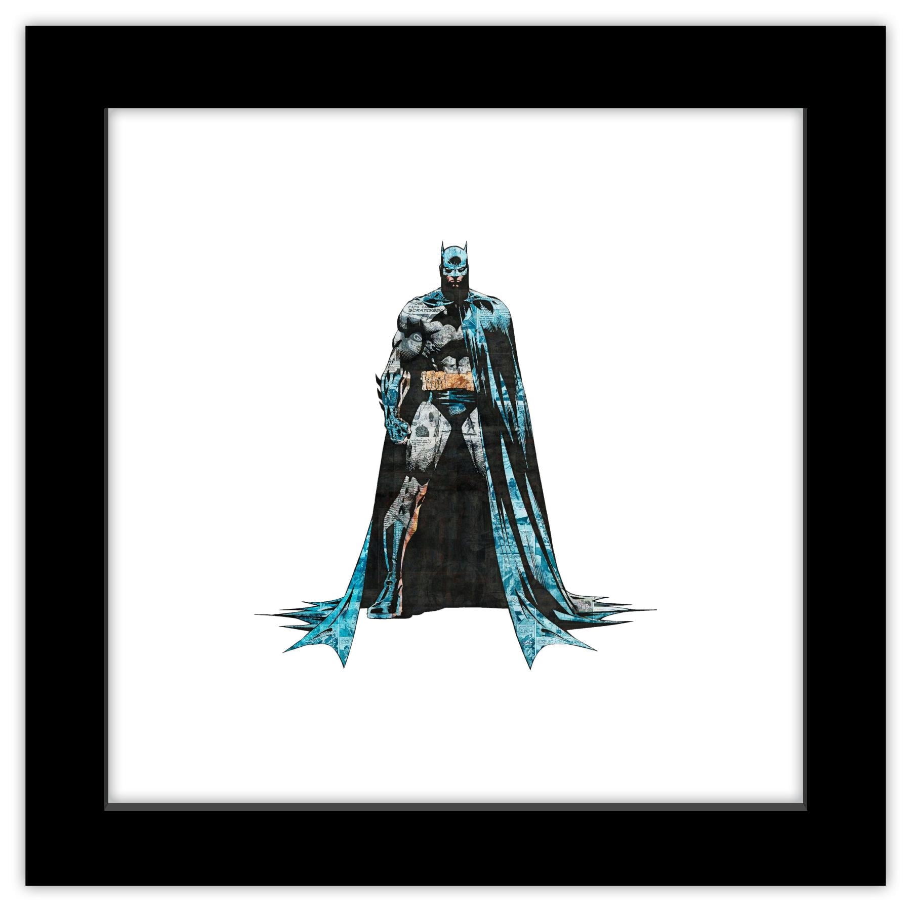 Gallery Pops DC Comics - Batman Pose Collage Wall Art, Black Framed ...