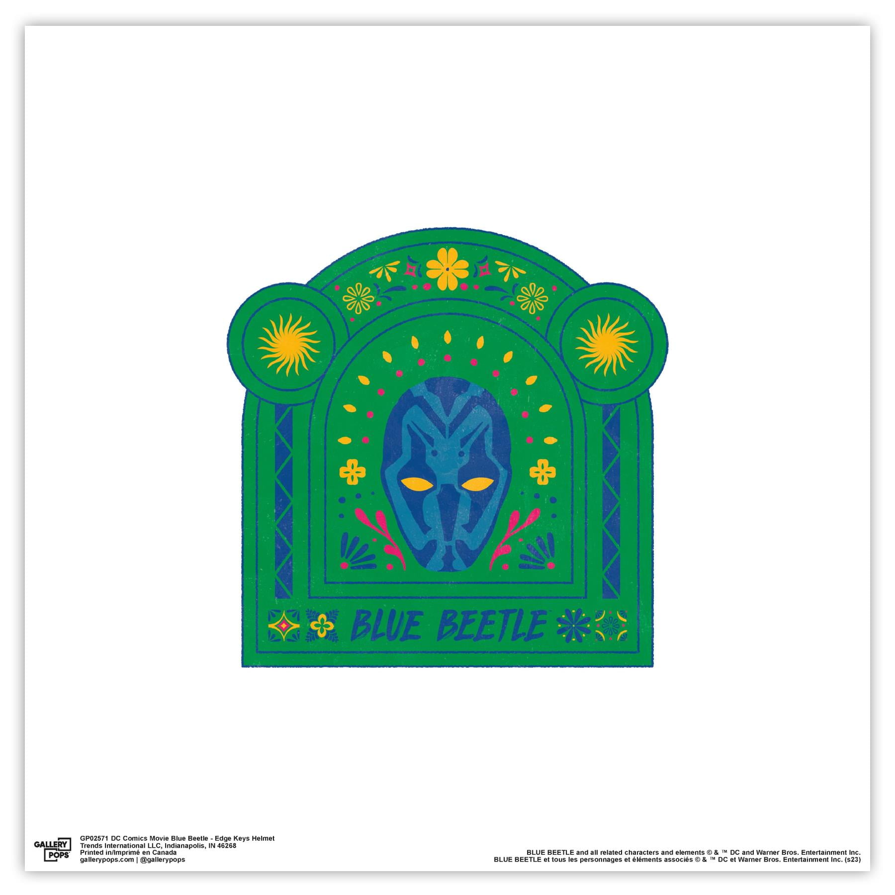 Gallery Pops DC Comics Blue Beetle - Edge Keys Helmet Wall Art ...