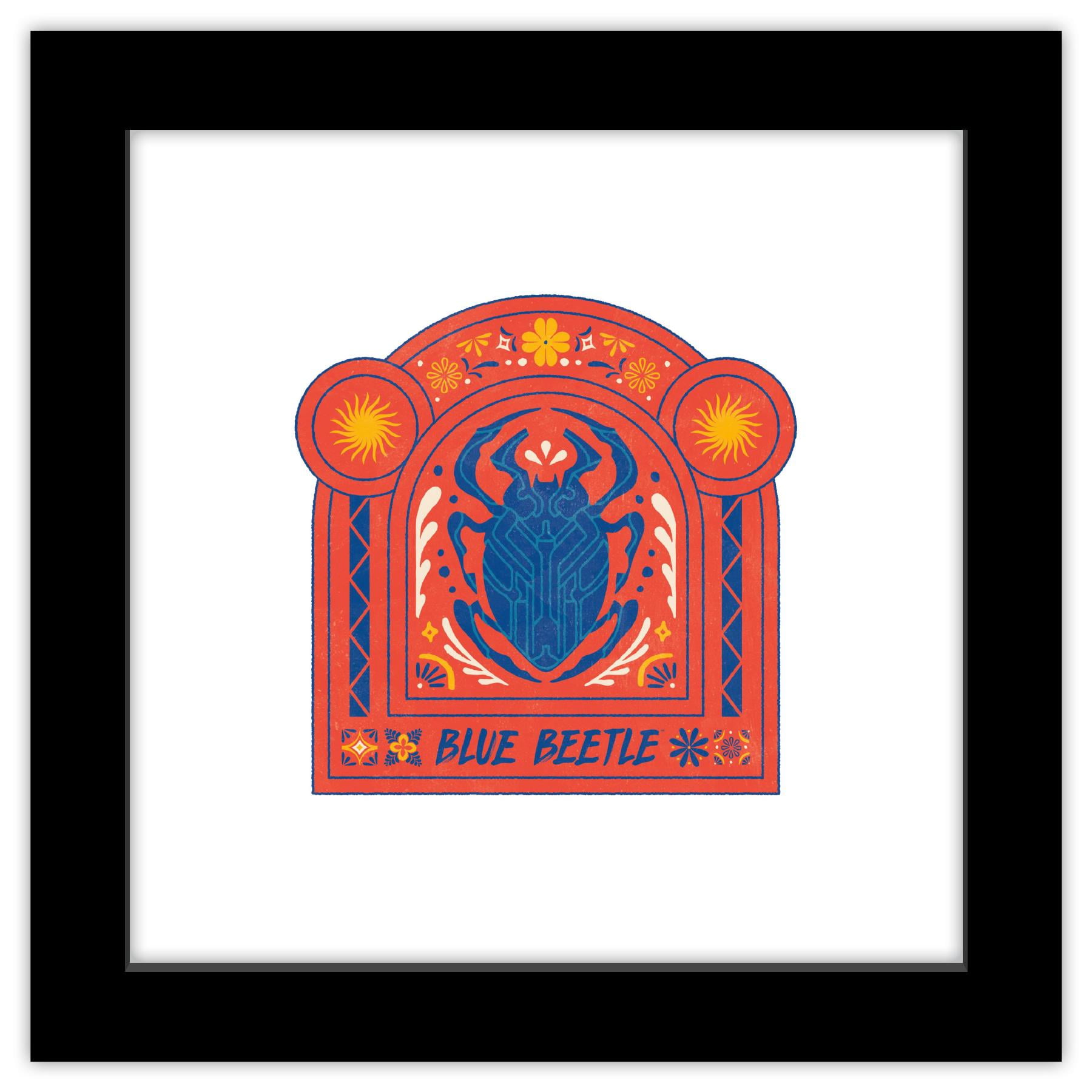 Gallery Pops DC Comics Blue Beetle - Edge Keys Scarab Wall Art, Black ...