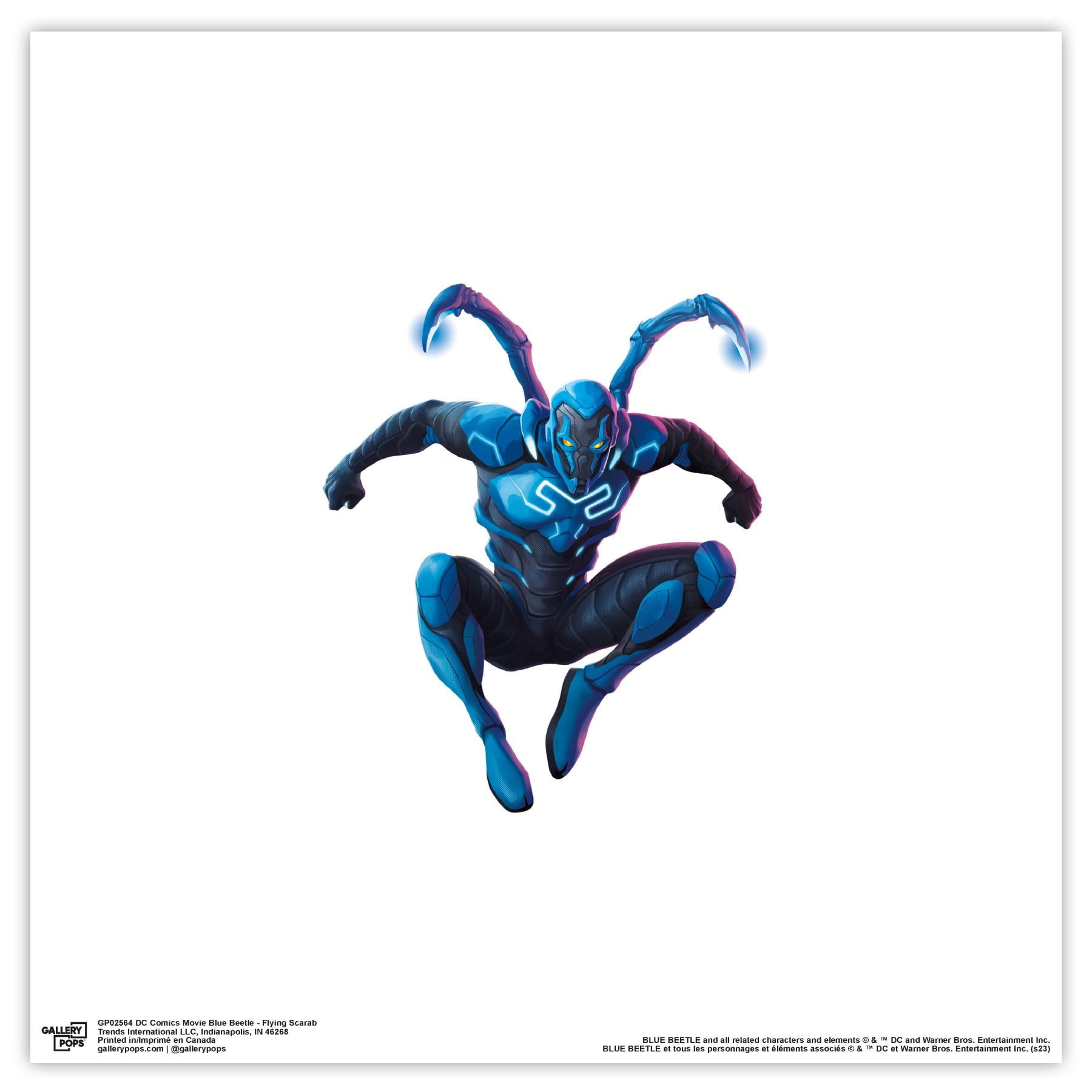 Gallery Pops DC Comics Blue Beetle - Flying Scarab Wall Art, Unframed ...