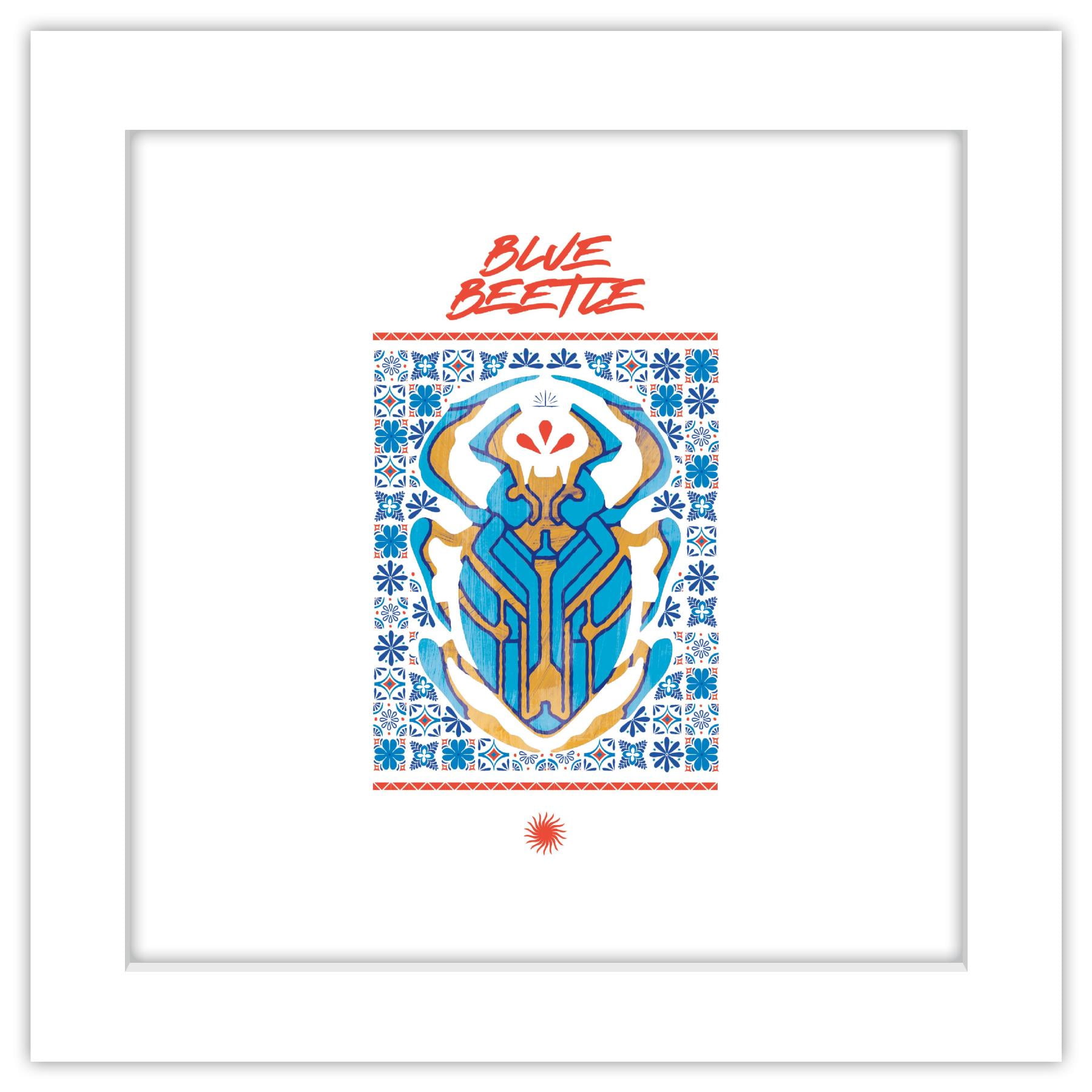 Gallery Pops DC Comics Blue Beetle - Scarab Mosaic Wall Art, White ...