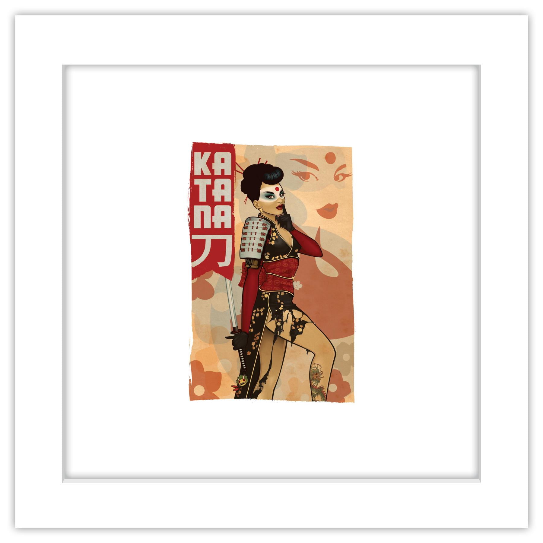 Gallery Pops DC Comics Bombshells - Katana - Shhhâ ¦ Wall Art, White ...