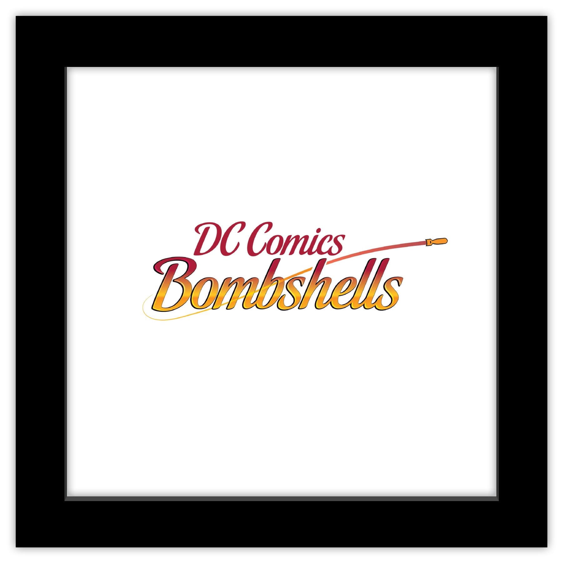 Gallery Pops DC Comics Bombshells - Logo Wall Art, Black Framed Version ...