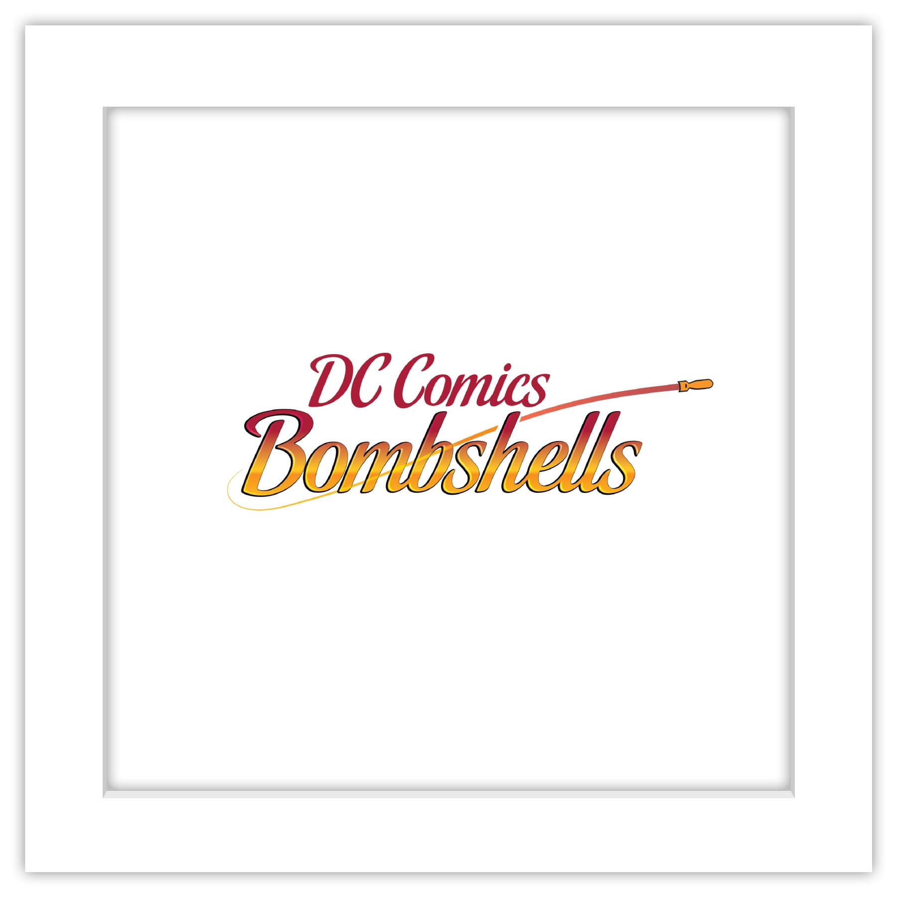 Gallery Pops DC Comics Bombshells - Logo Wall Art, White Framed Version ...