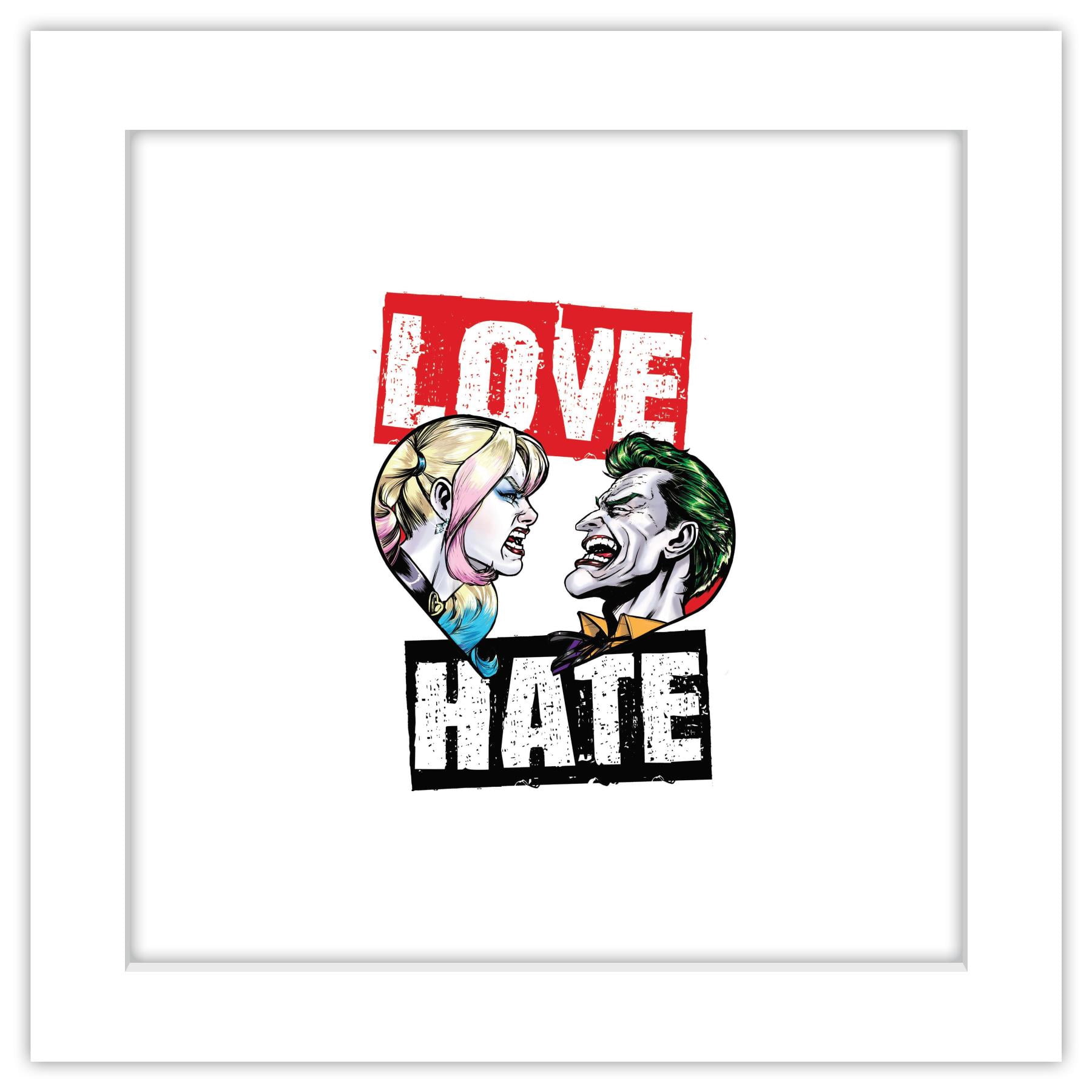 Gallery Pops DC Comics Harley Quinn - Harley Joker Love Hate Wall Art ...