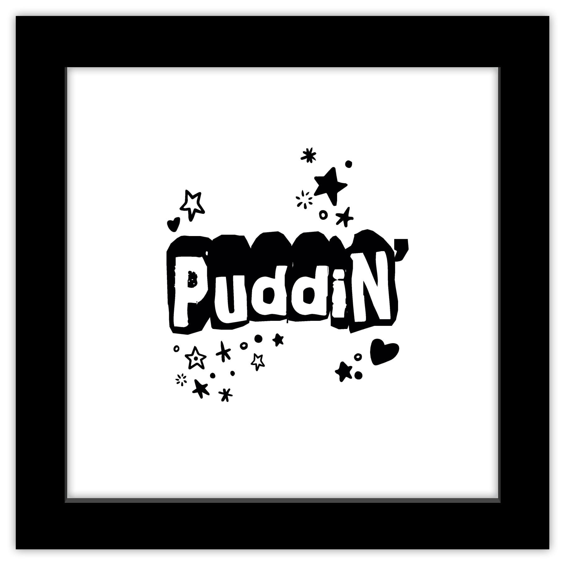Gallery Pops DC Comics Harley Quinn - Puddin' Text Wall Art, Black ...