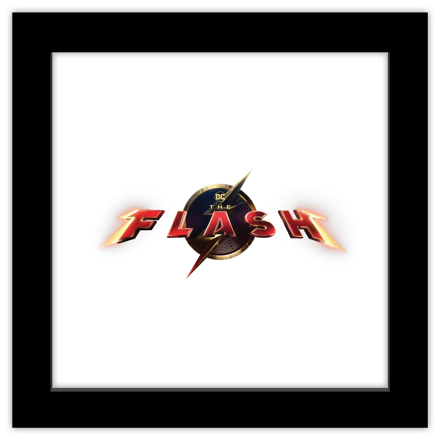 Gallery Pops DC Comics Movie The Flash - Logo Wall Art, Black Framed ...