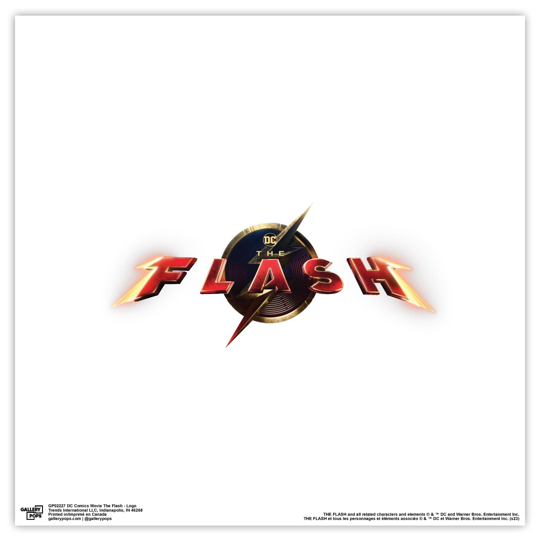 Gallery Pops DC Comics Movie The Flash - Logo Wall Art, Unframed ...